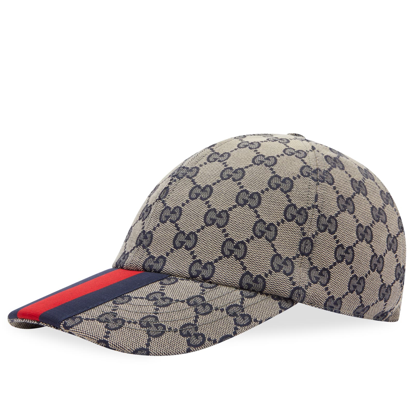 Gucci GG Jacquard Web Baseball Cap Beige & Blue | END. (US)