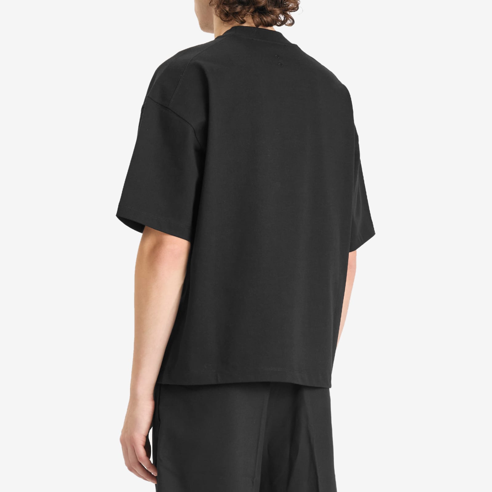 about:blank Dual Logo T-Shirt Black & Ecru | END. (GB)