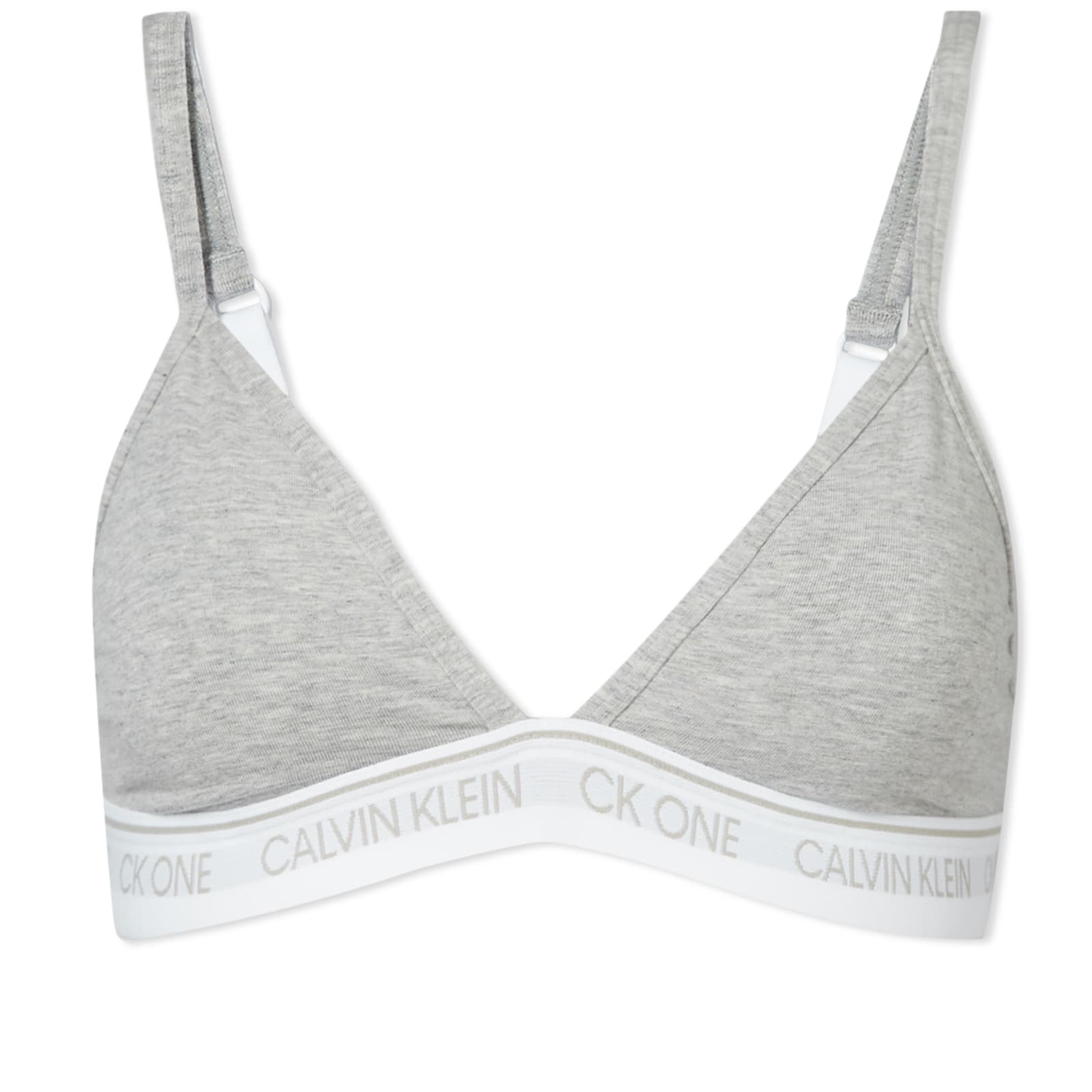 Calvin Klein Unlined Triangle Bra Grey Heather | END. (GB)