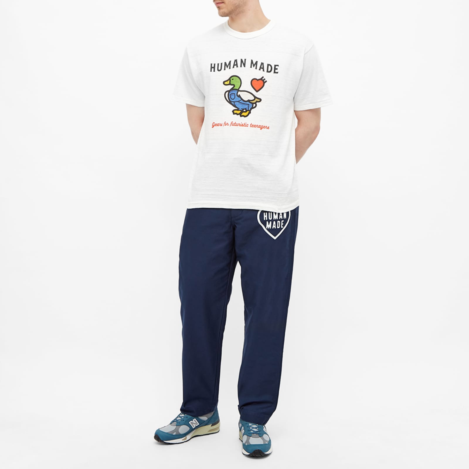 Human Made Duck Overalls T-Shirt White | END. (US)