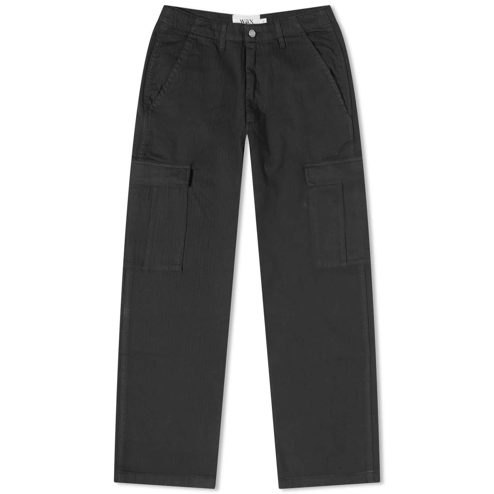 Wax London Santo Herringbone Cargo Pant Black | END. (HK)