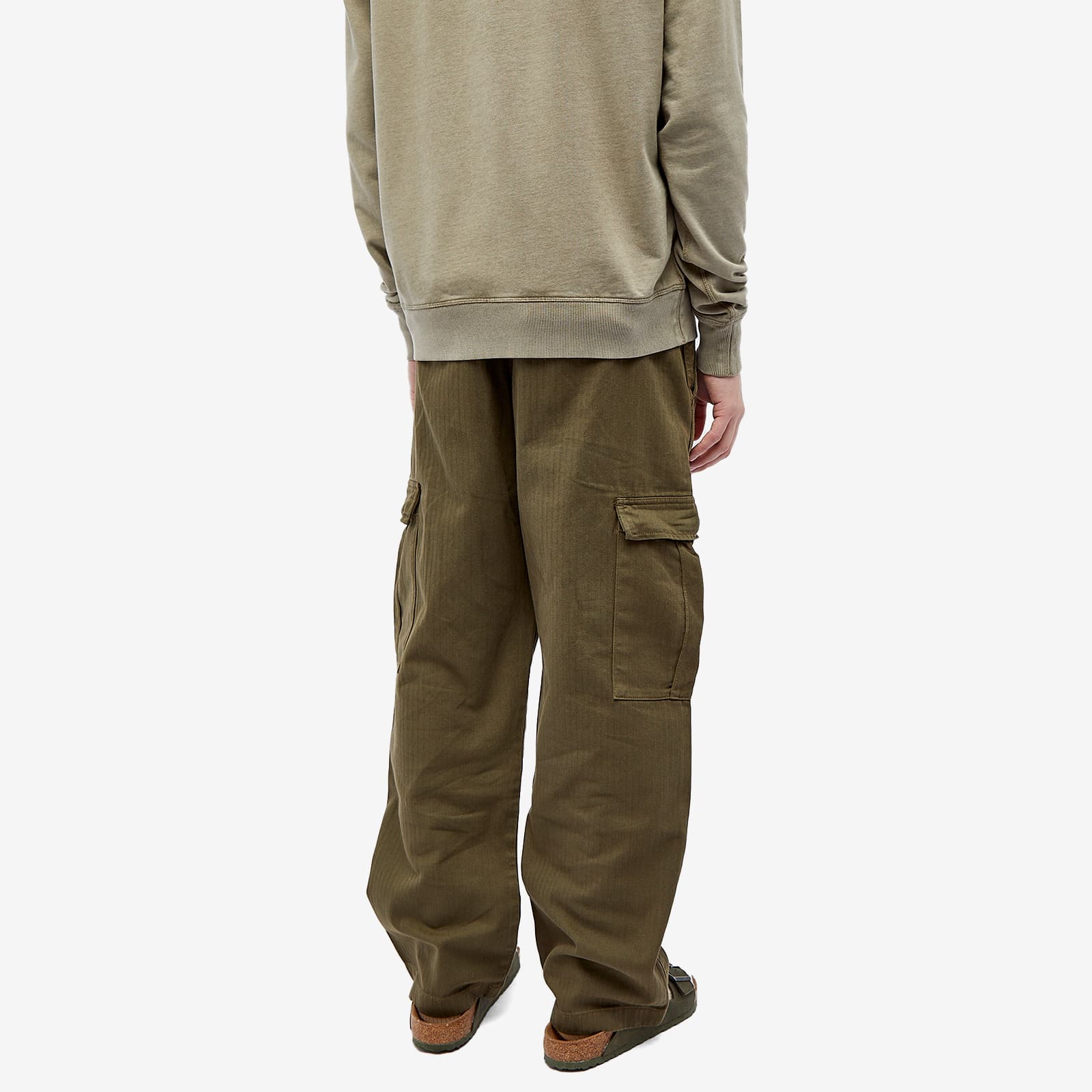 Wax London Santo Herringbone Cargo Pant Khaki | END. (KR)
