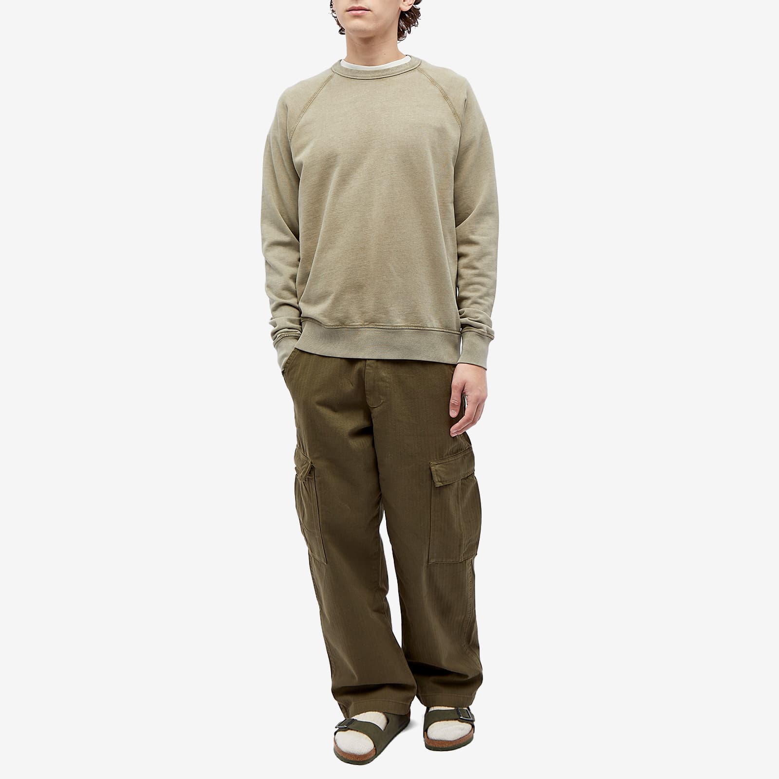 Wax London Santo Herringbone Cargo Pant Khaki | END. (KR)