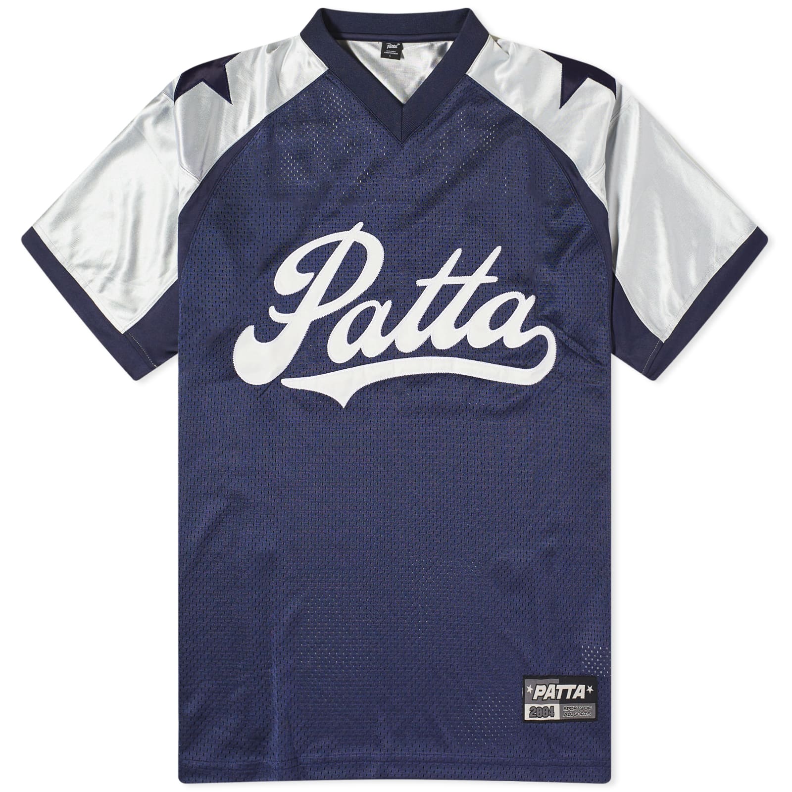 Patta Respect Football Jersey Blue Nights & Pearl Blue | END. (GB)