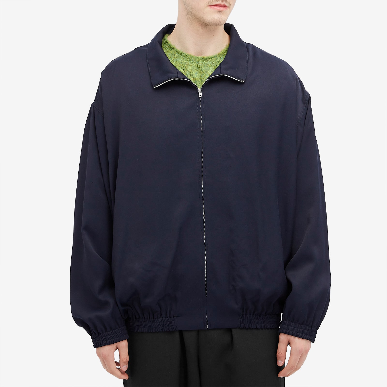 Acne Studios Olando Fluid Viscose Jacket Navy | END. (US)
