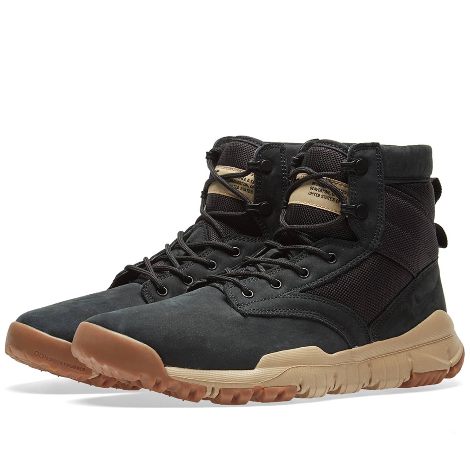 Nike SFB 6" Leather NSW Black, Mushroom & Gum | END. (US)