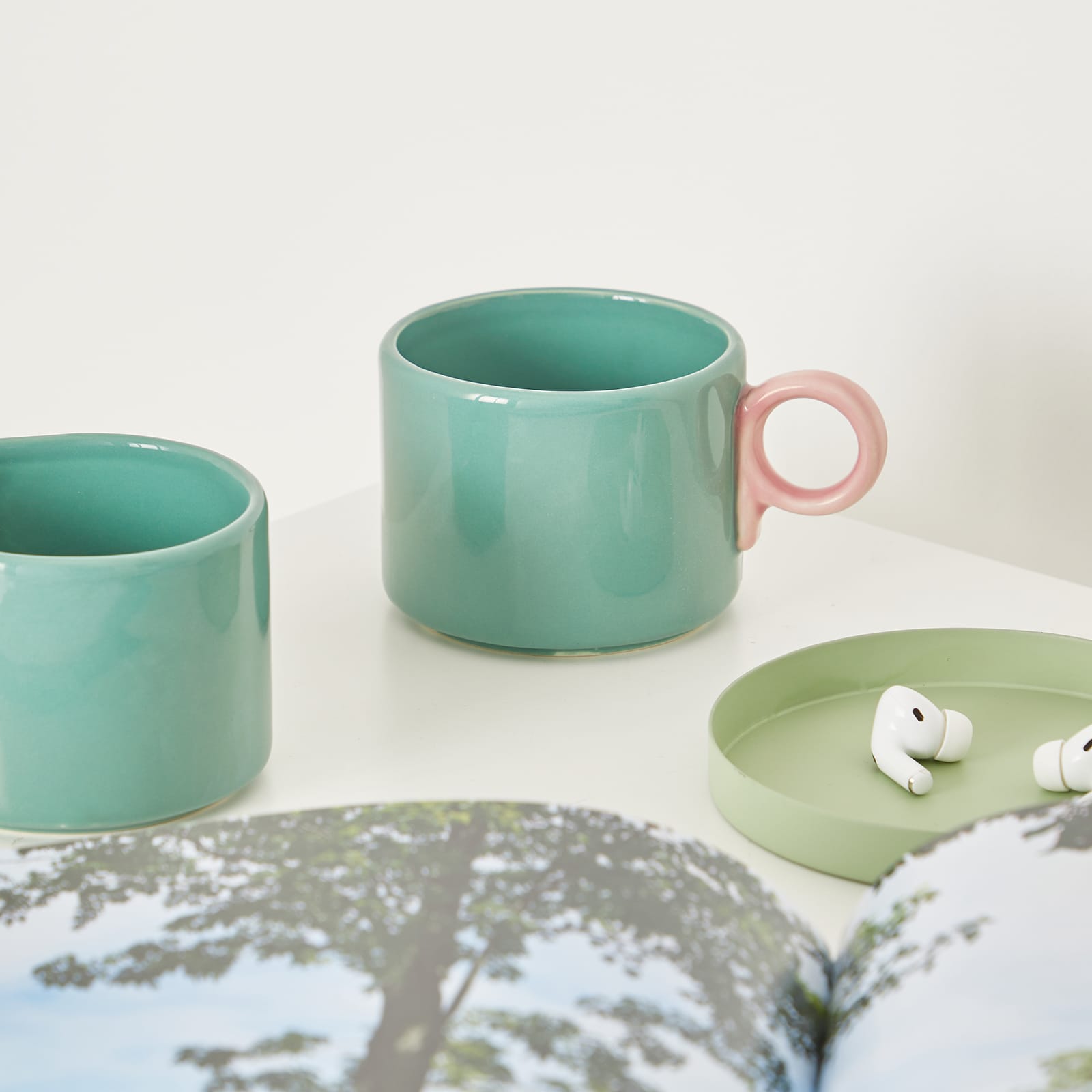 The Conran Shop Candy Mug Green & Pink | END. (GB)
