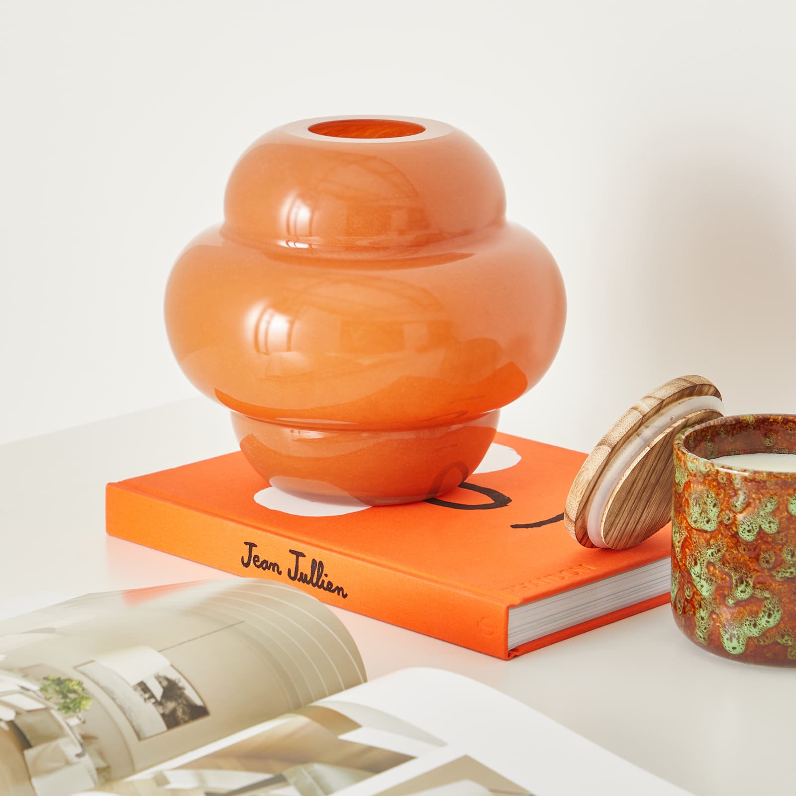 The Conran Shop Glass Vase 20cm Deep Coral | END. (US)