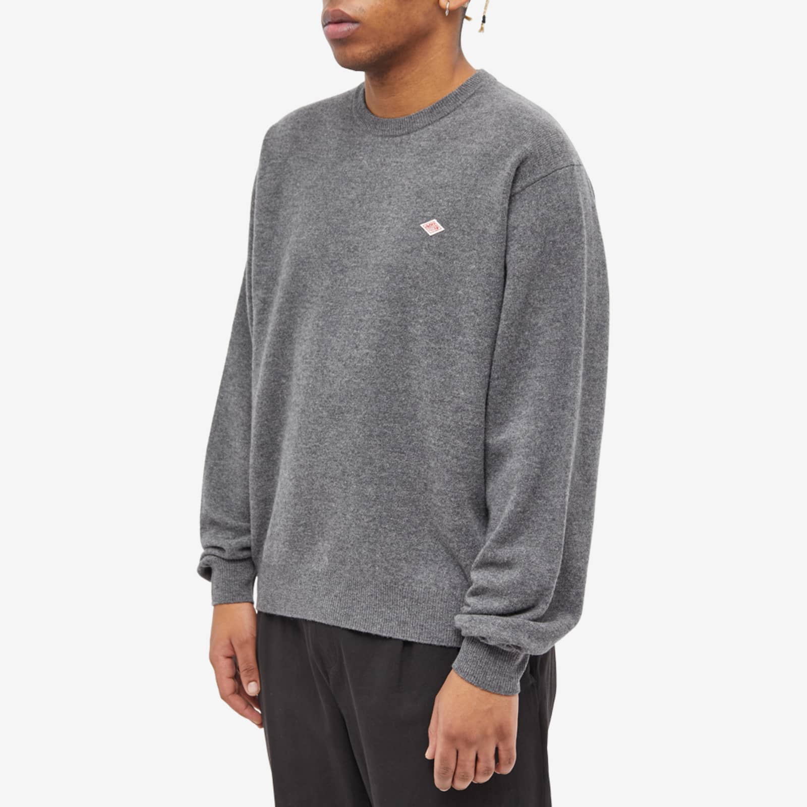 Danton Logo Lambswool Crew Knit Charcoal | END. (GB)