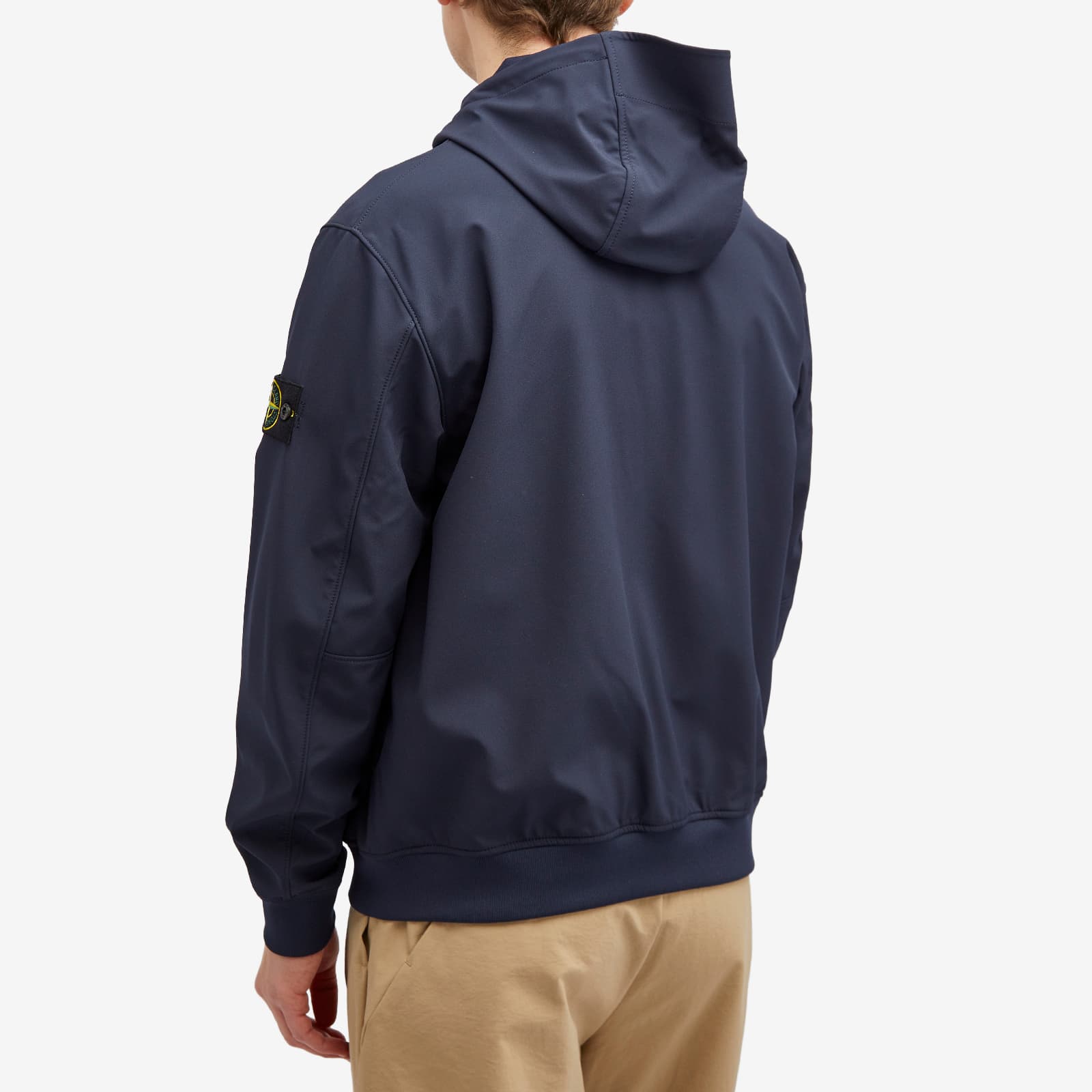 Stone Island Soft Shell-R Hooded Jacket Navy | END. (GB)