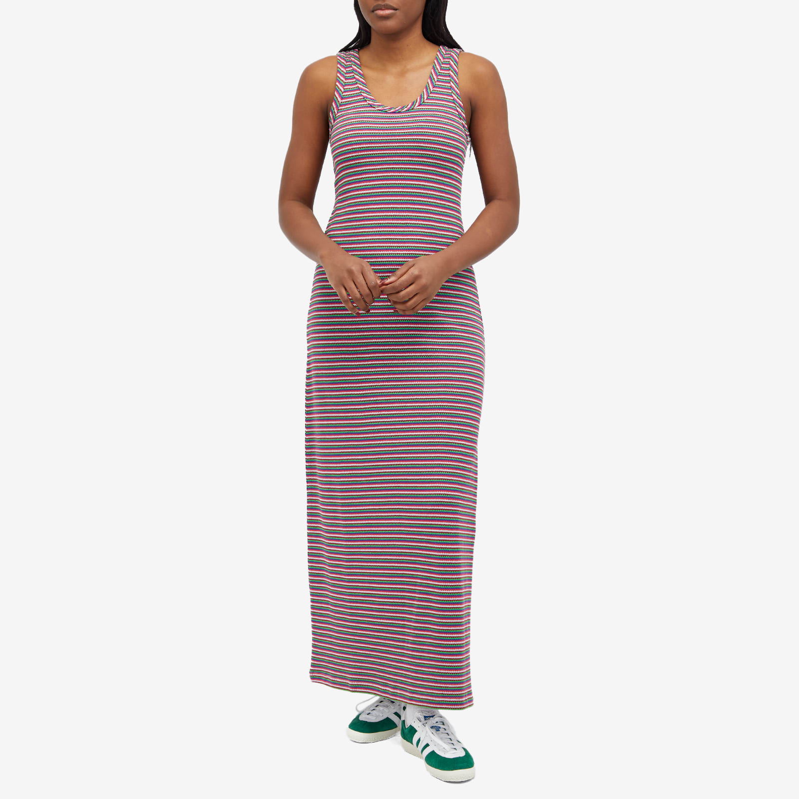 A.P.C. Shelly Striped Maxi Dress Multi | END. (US)