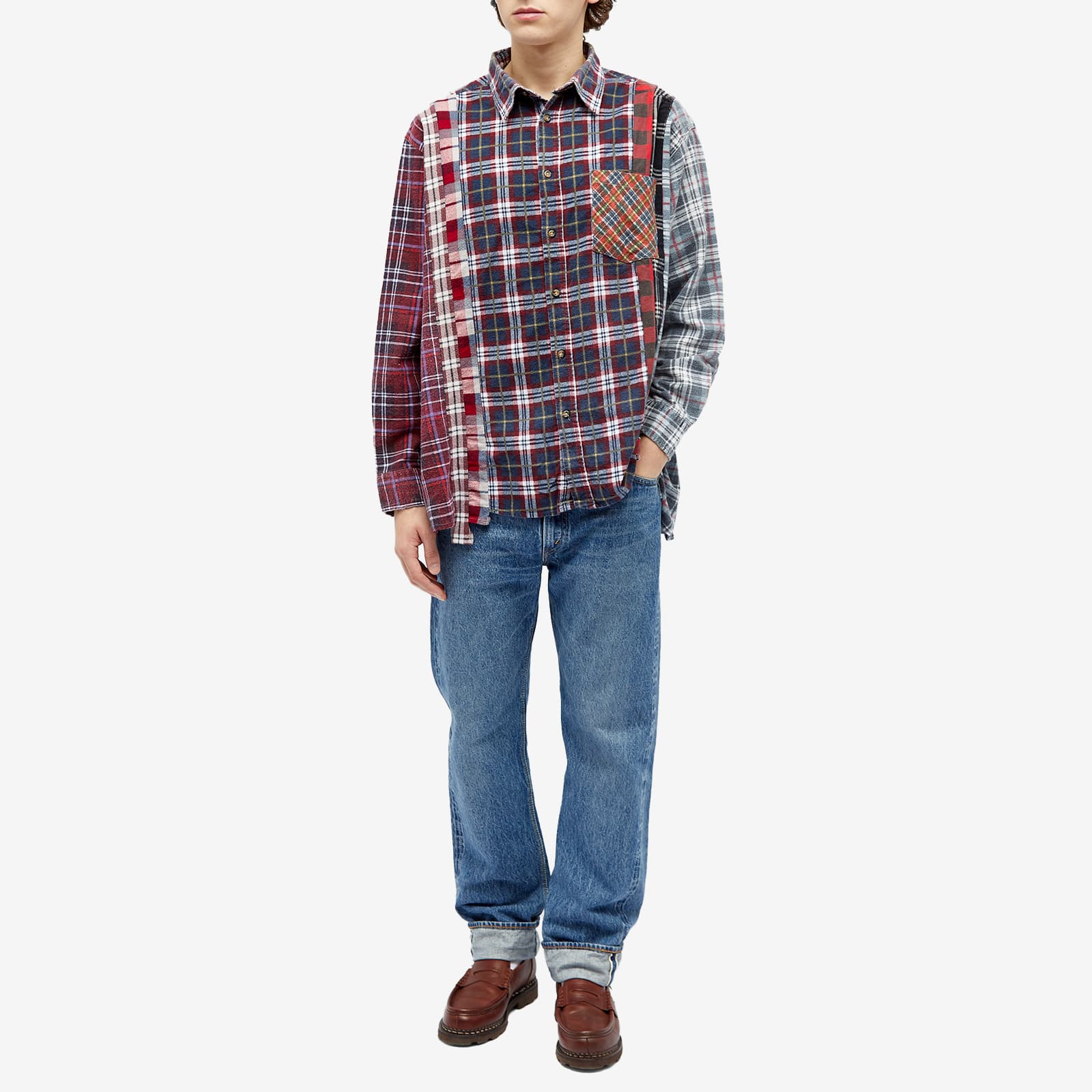 Needles Rebuild 7 Cuts Wide Flannel Shirt Assorted | END. (KR)