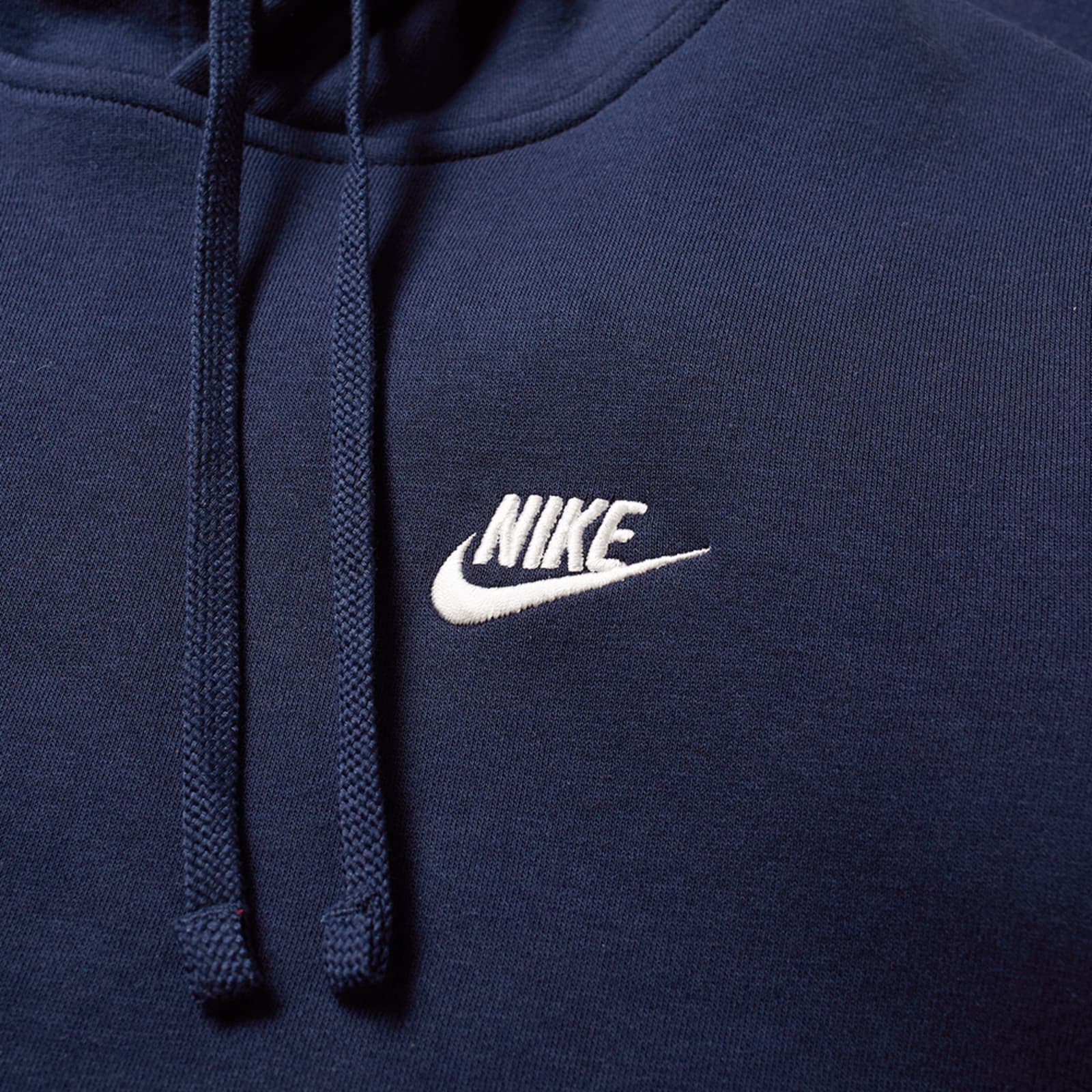 Nike Club Pullover Hoody Obsidian & White | END. (US)