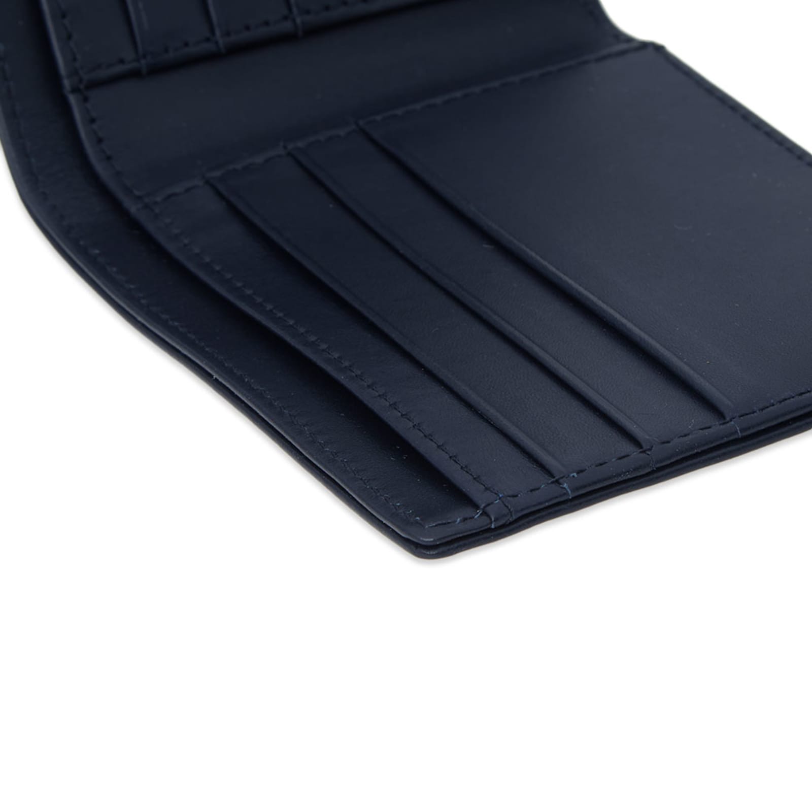 A.P.C. Aly Large Logo Wallet Navy | END.