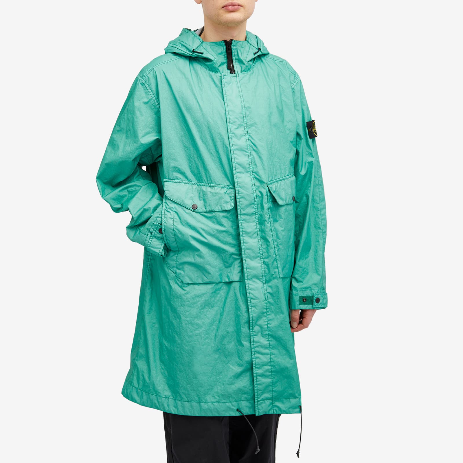 Stone Island Membrana 3L TC Fishtail Parka Light Green | END. (GB)