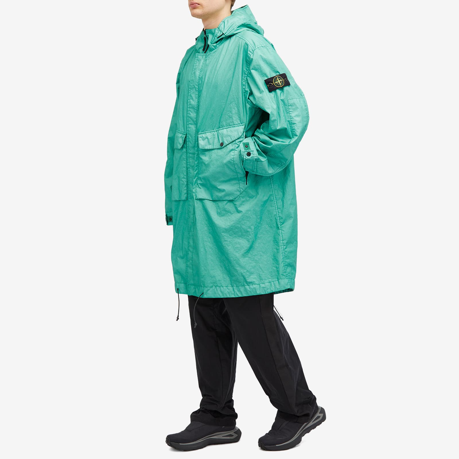Stone Island Membrana 3L TC Fishtail Parka Light Green | END. (AR)