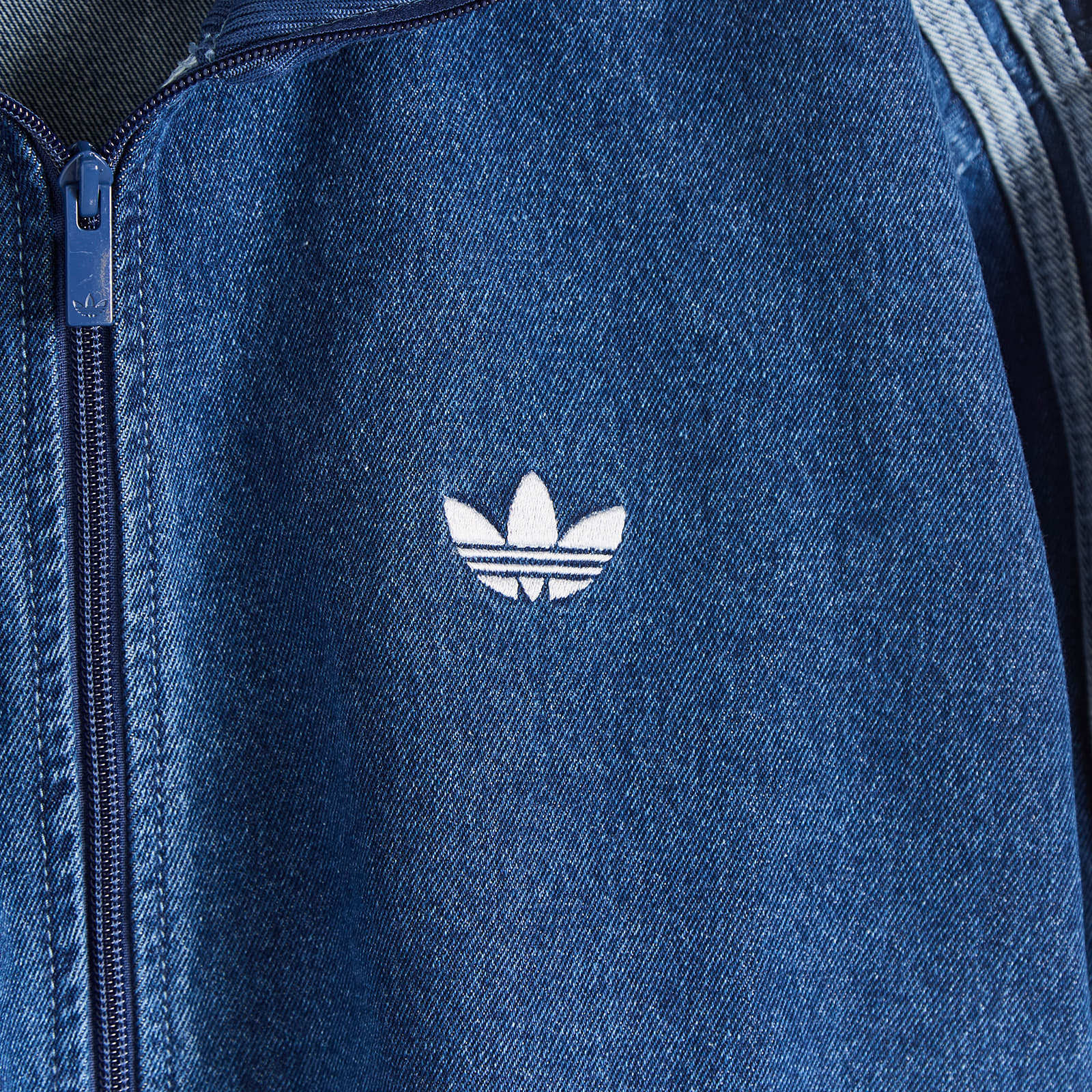 adidas Denim Firebird Track Top Medium Blue Denim | END. (US)