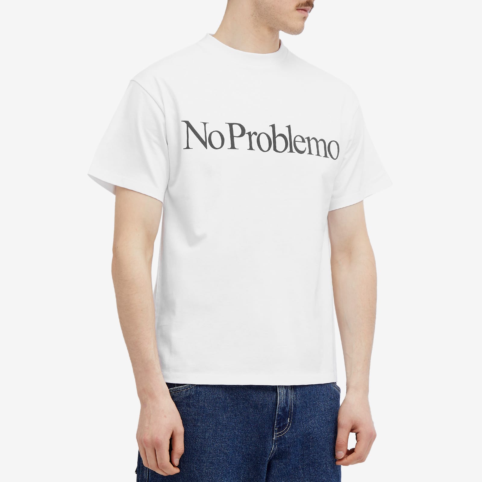 NoProblemo Logo T-Shirt White | END. (US)