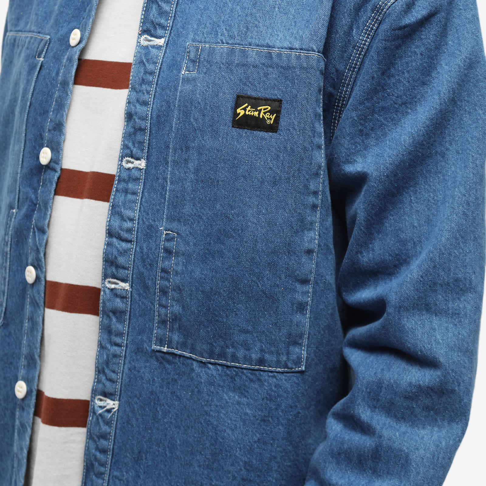 Stan Ray Prison Overshirt Vintage Stonewash Denim | END.