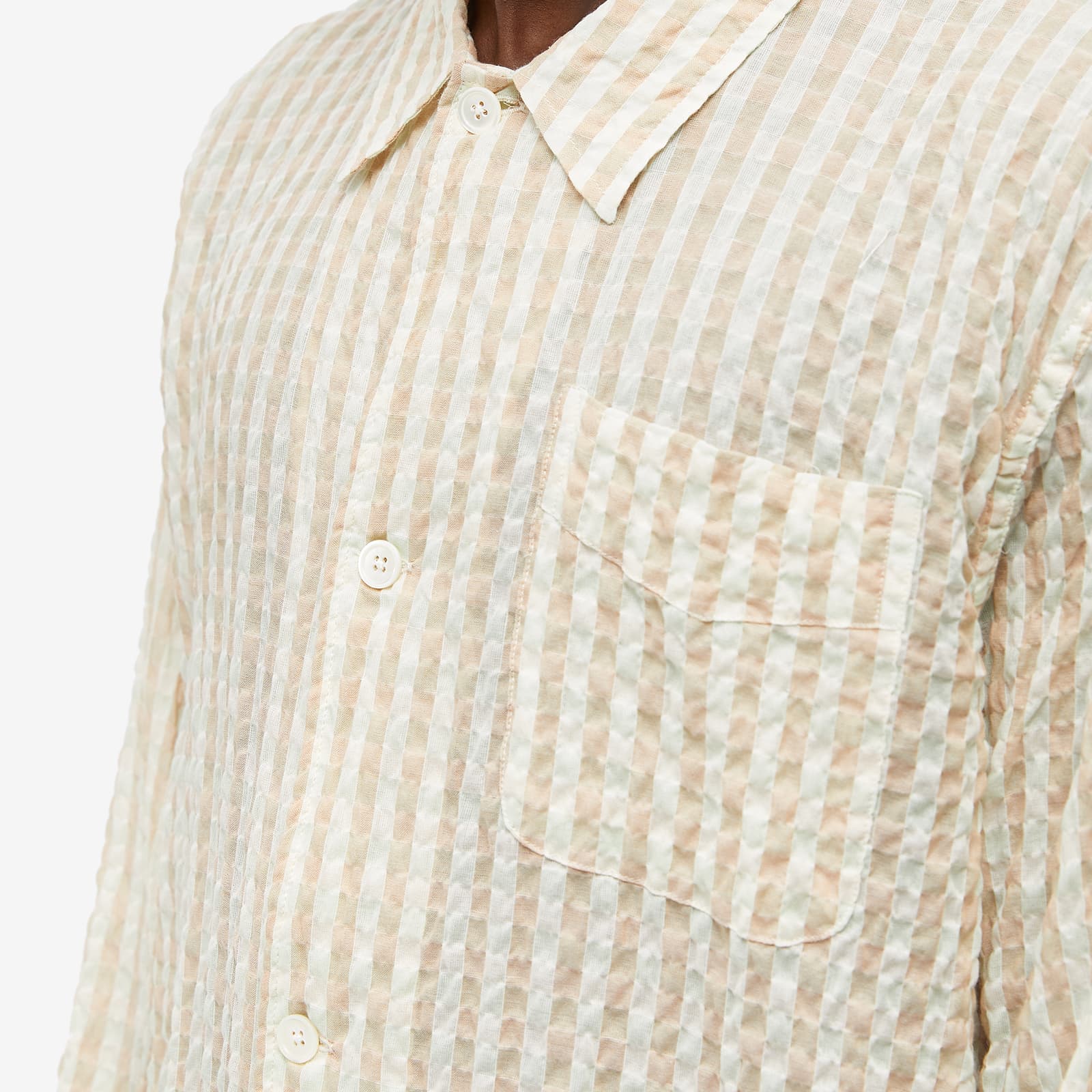 Our Legacy Check Box Shirt Basque Seersucker Check | END. (GB)