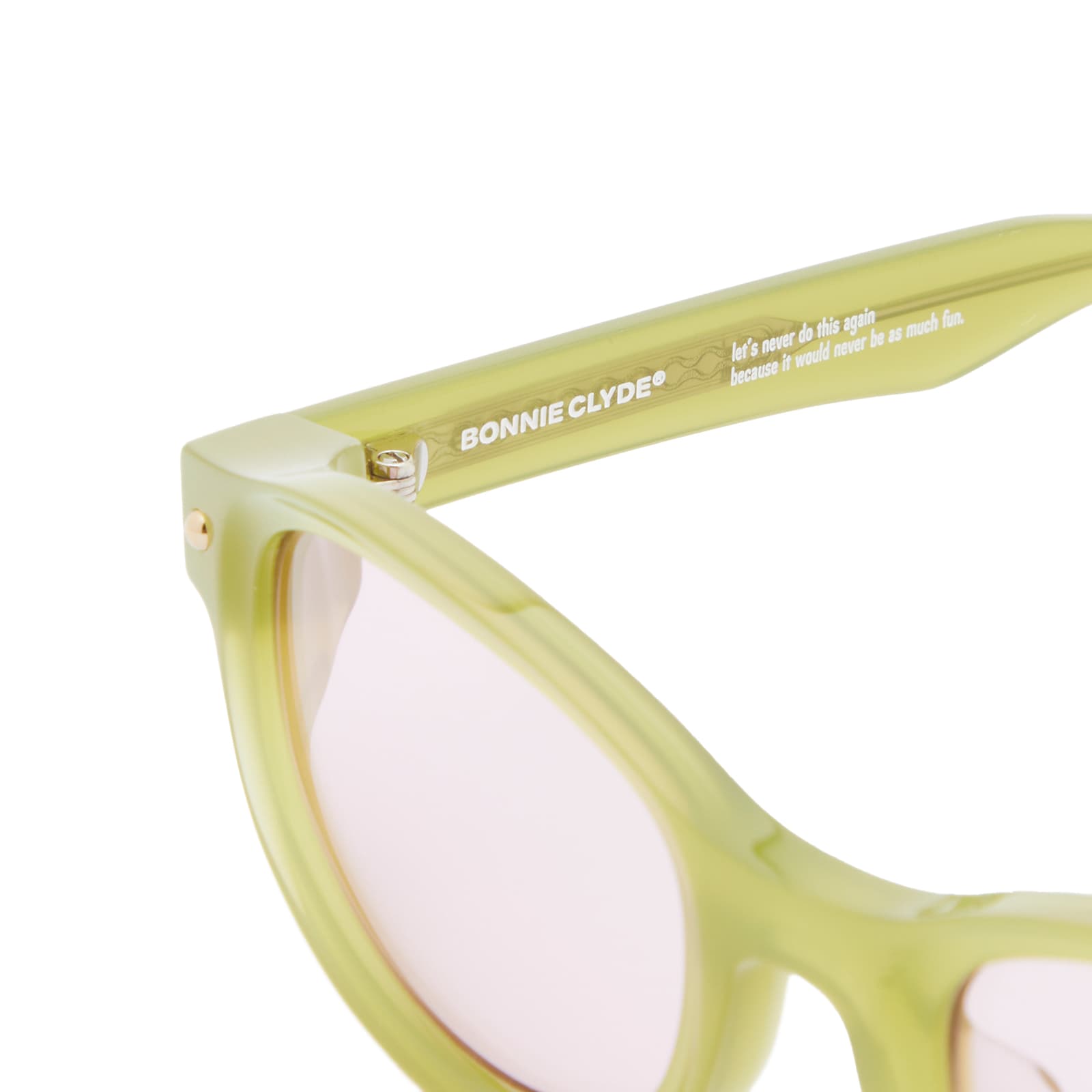 Bonnie Clyde Roller Coaster Sunglasses Green & Fucihsia | END. (JP)