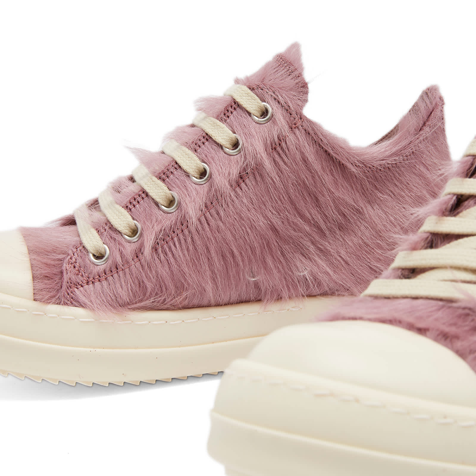 Rick Owens Fur Low Top Shoes Pink & Milk | END. (AR)