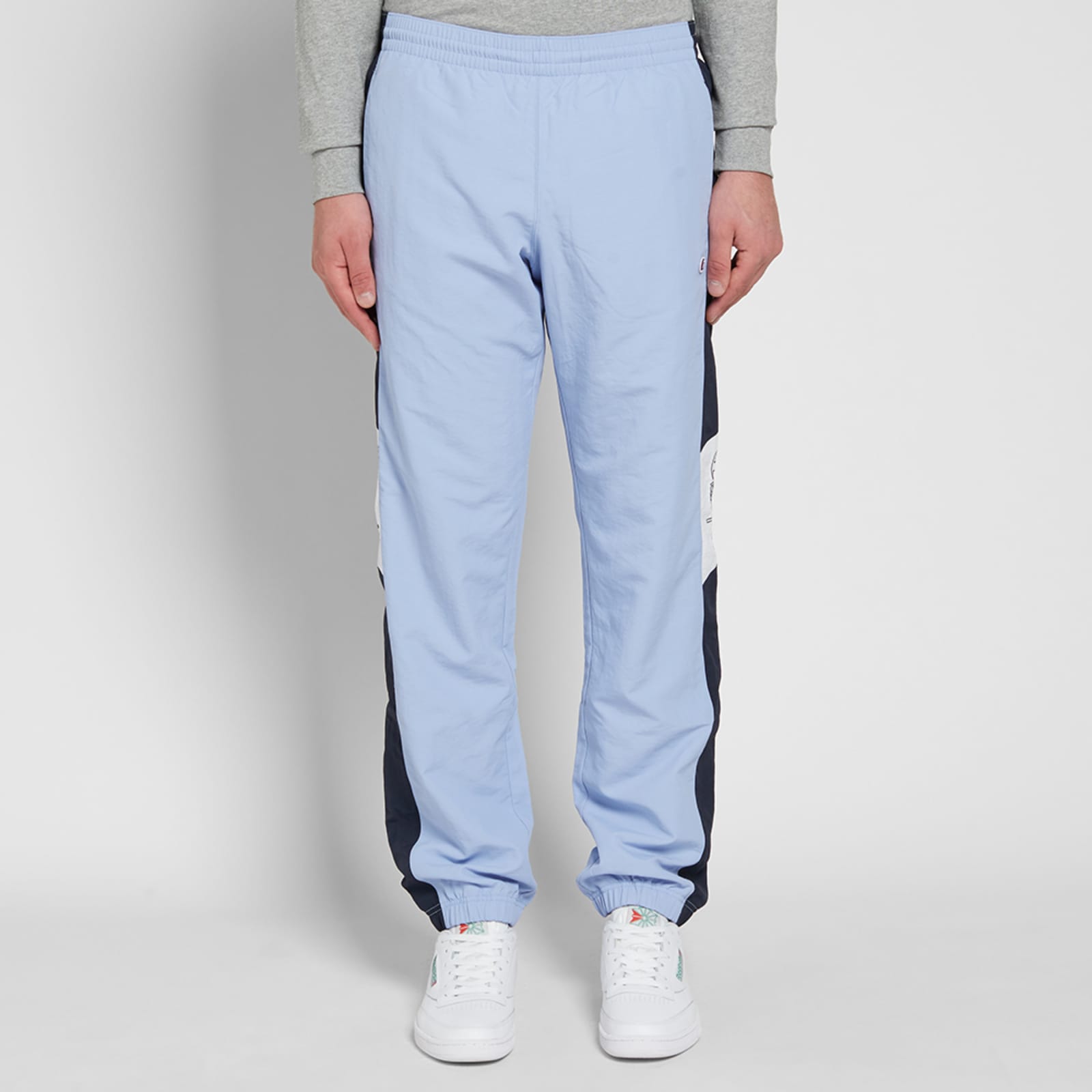 Champion Reverse Weave Colour Block Track Pant Lilac, Navy & White ...