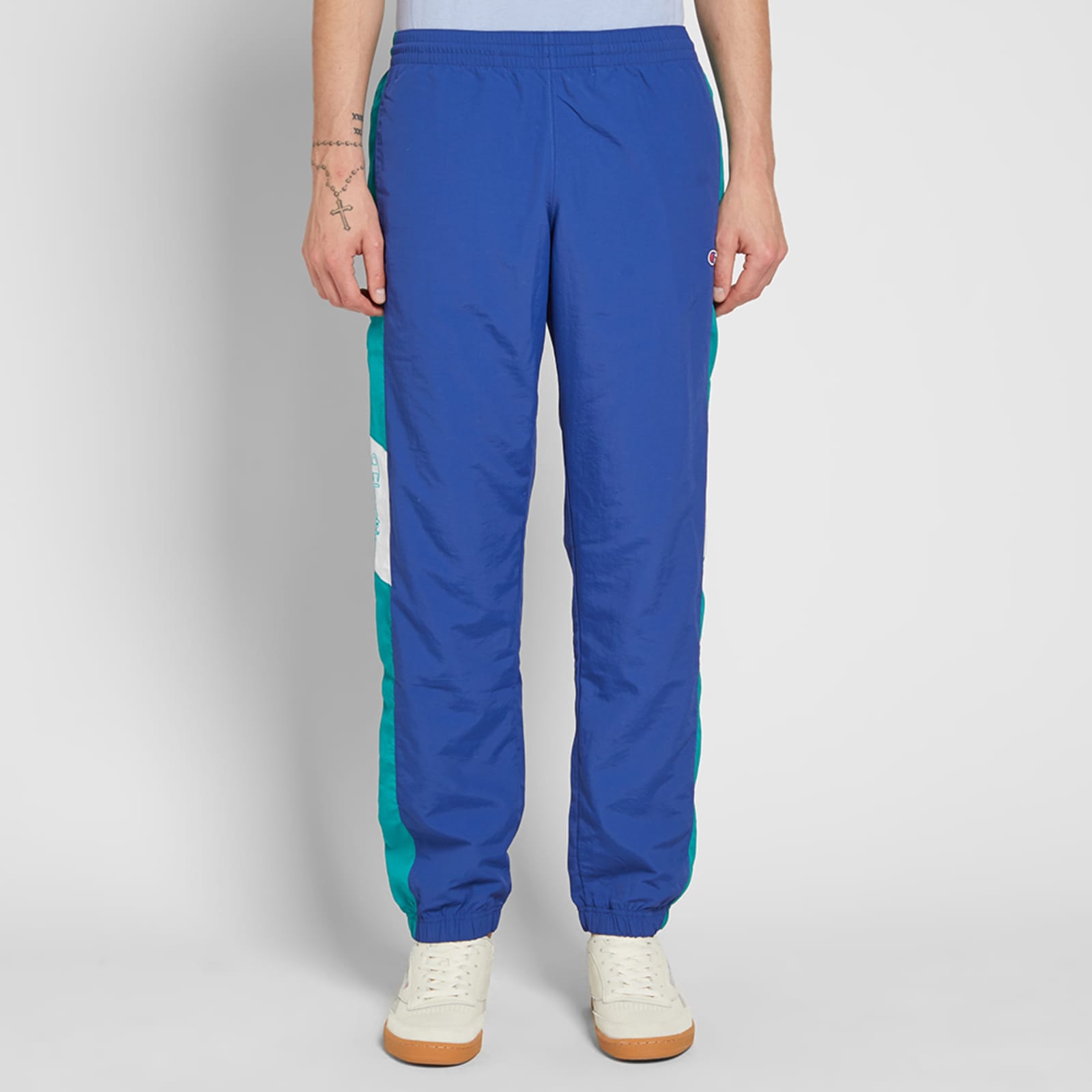 Champion Reverse Weave Colour Block Track Pant Royal Blue, Pale Green ...