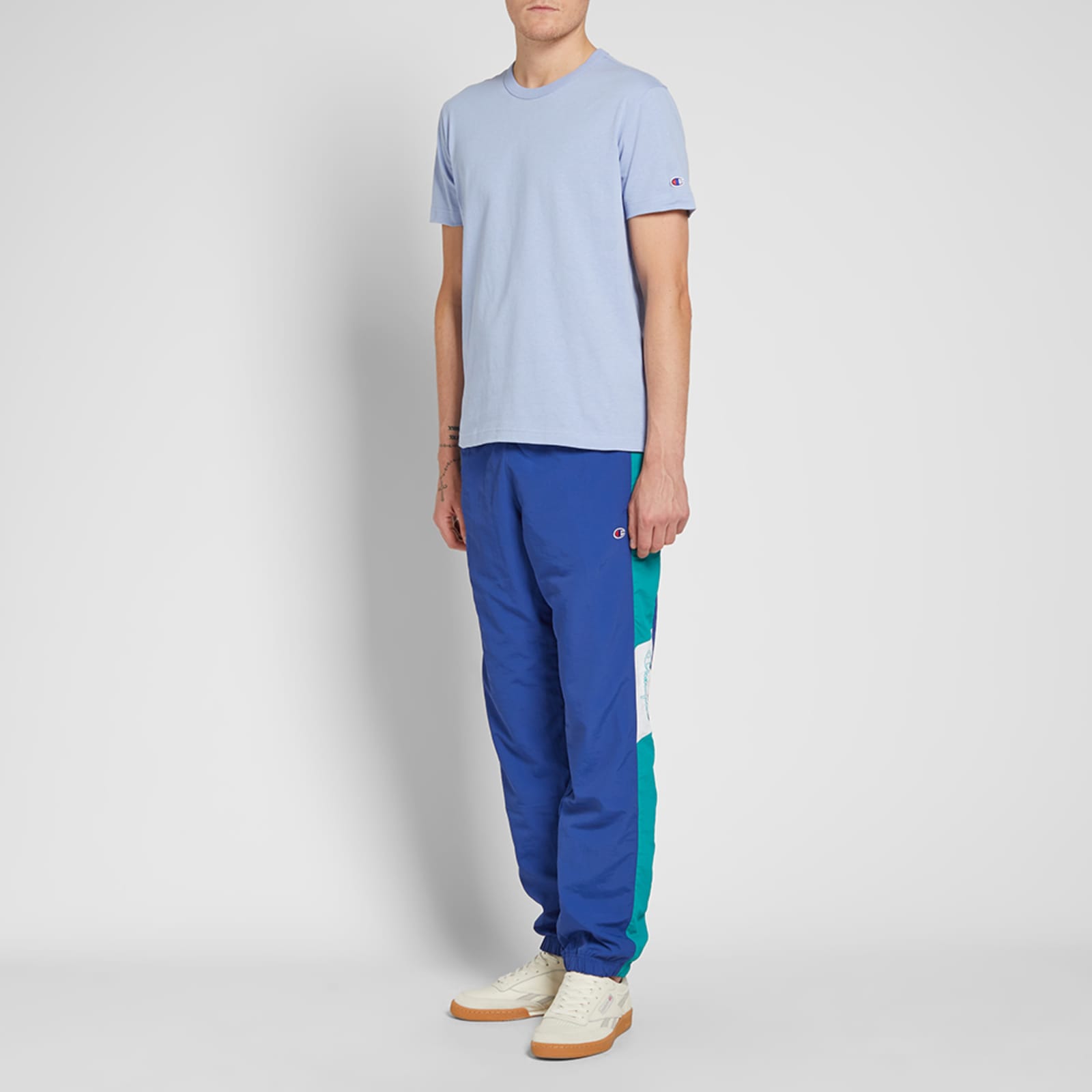 Champion Reverse Weave Colour Block Track Pant Royal Blue, Pale Green ...