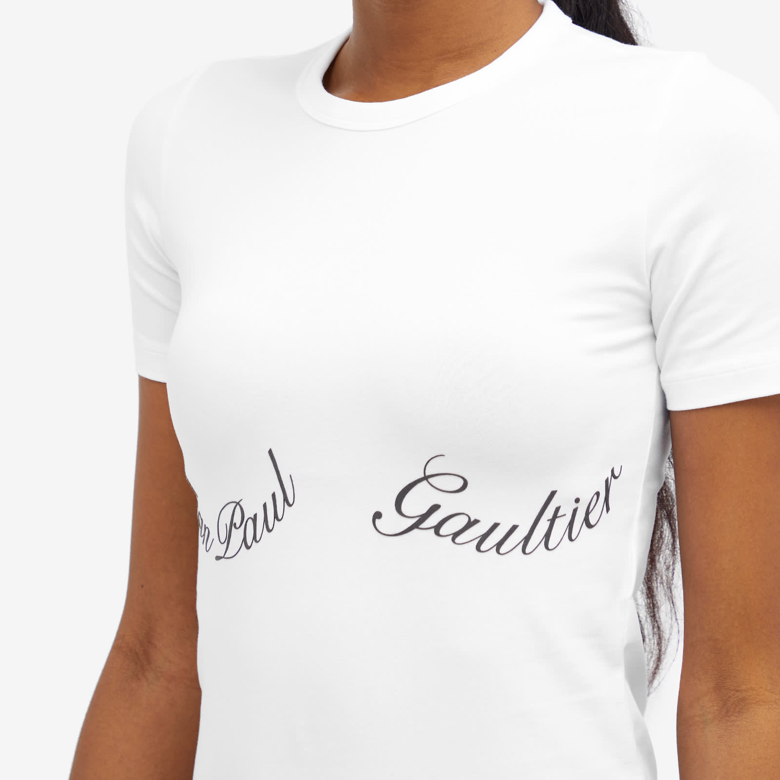 Jean Paul Gaultier Logo T-Shirt White & Black | END. (AR)