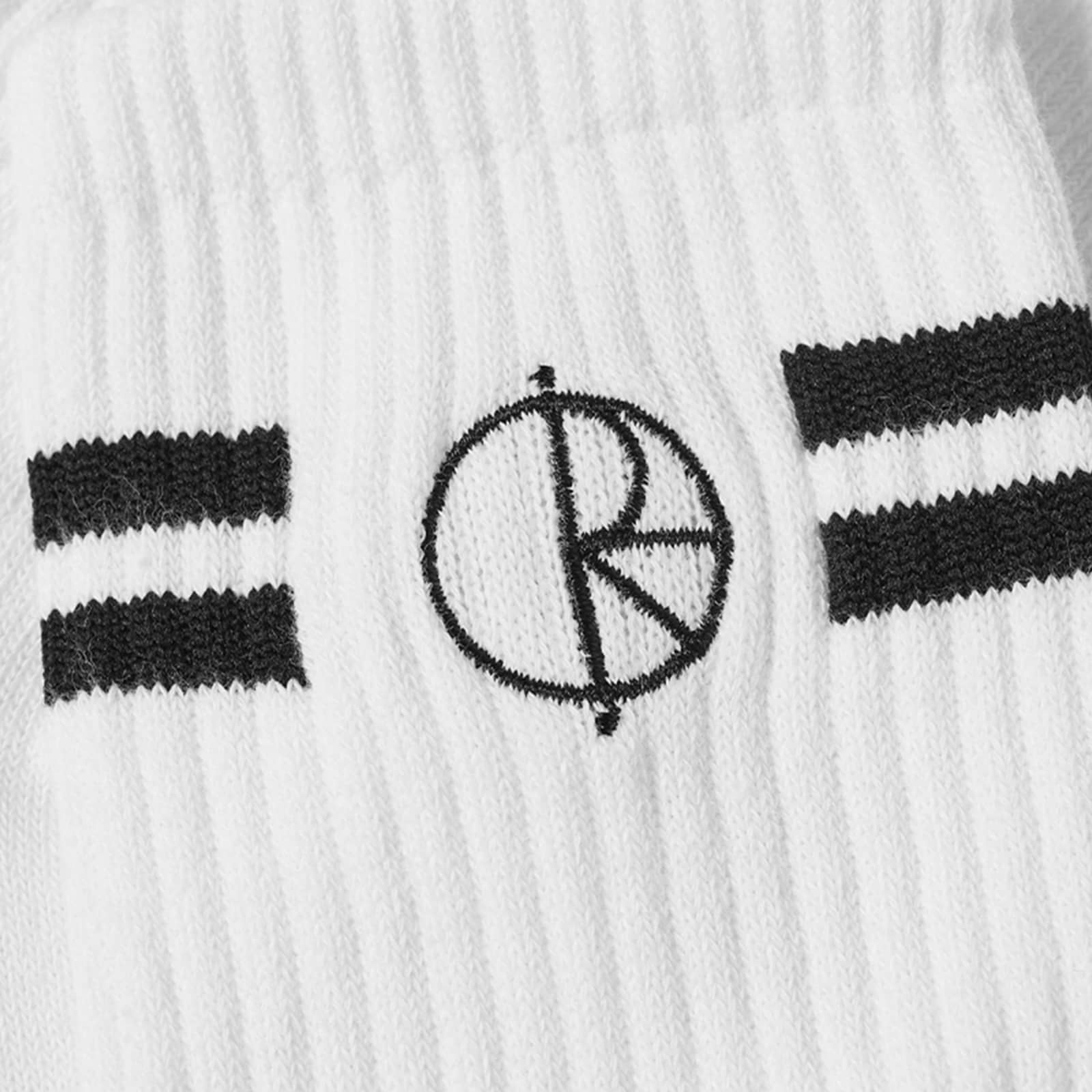 Polar Skate Co Stroke Logo Socks White | END. (US)