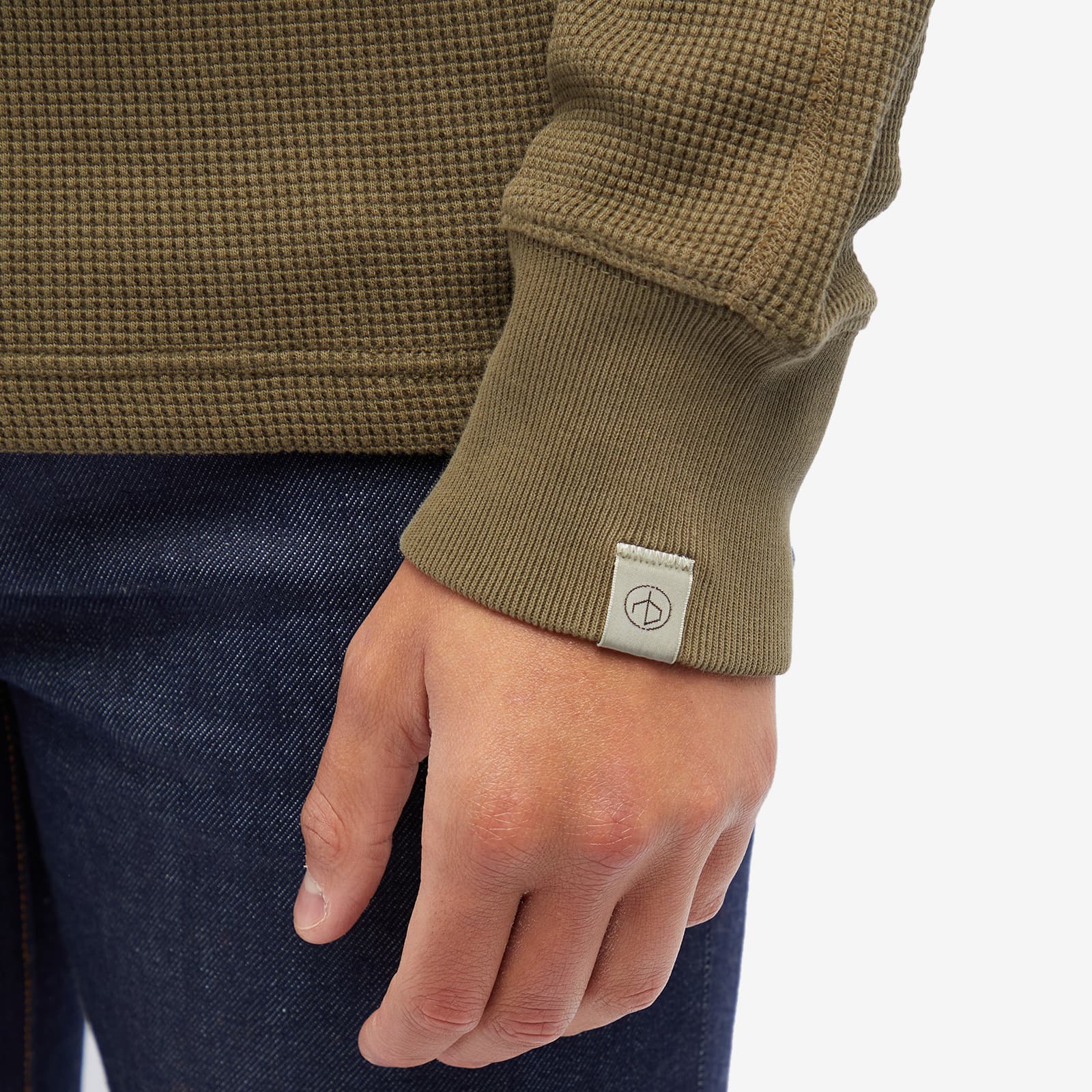 Rag & Bone Long Sleeve Garment Dyed Waffle T-Shirt Olive | END. (US)
