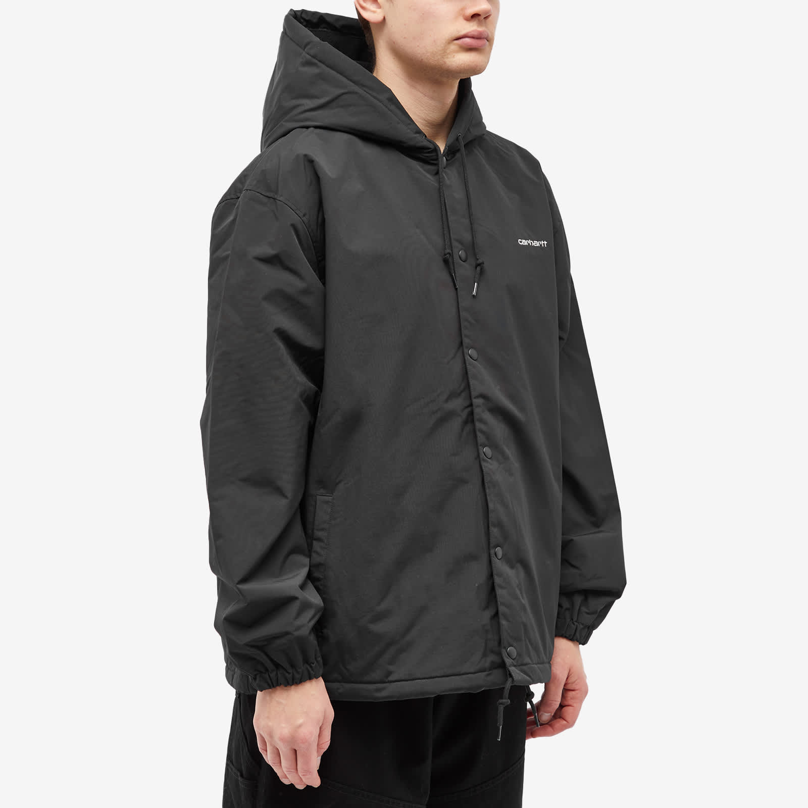 Carhartt WIP Hooded Coach Jacket Black & White | END.