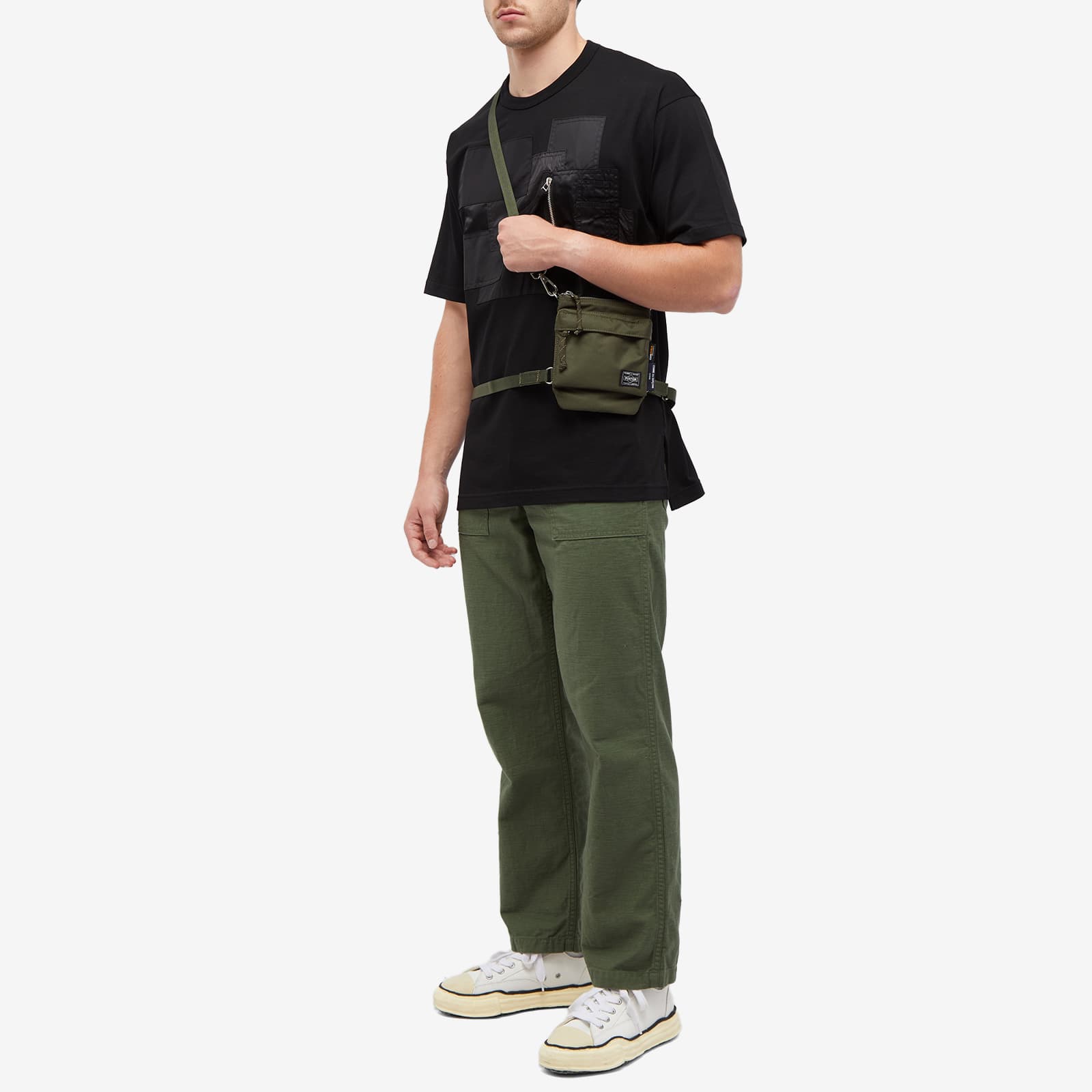 Comme Des Garçons Homme x Porter Cordura Pouch Bag Khaki | END. (US)