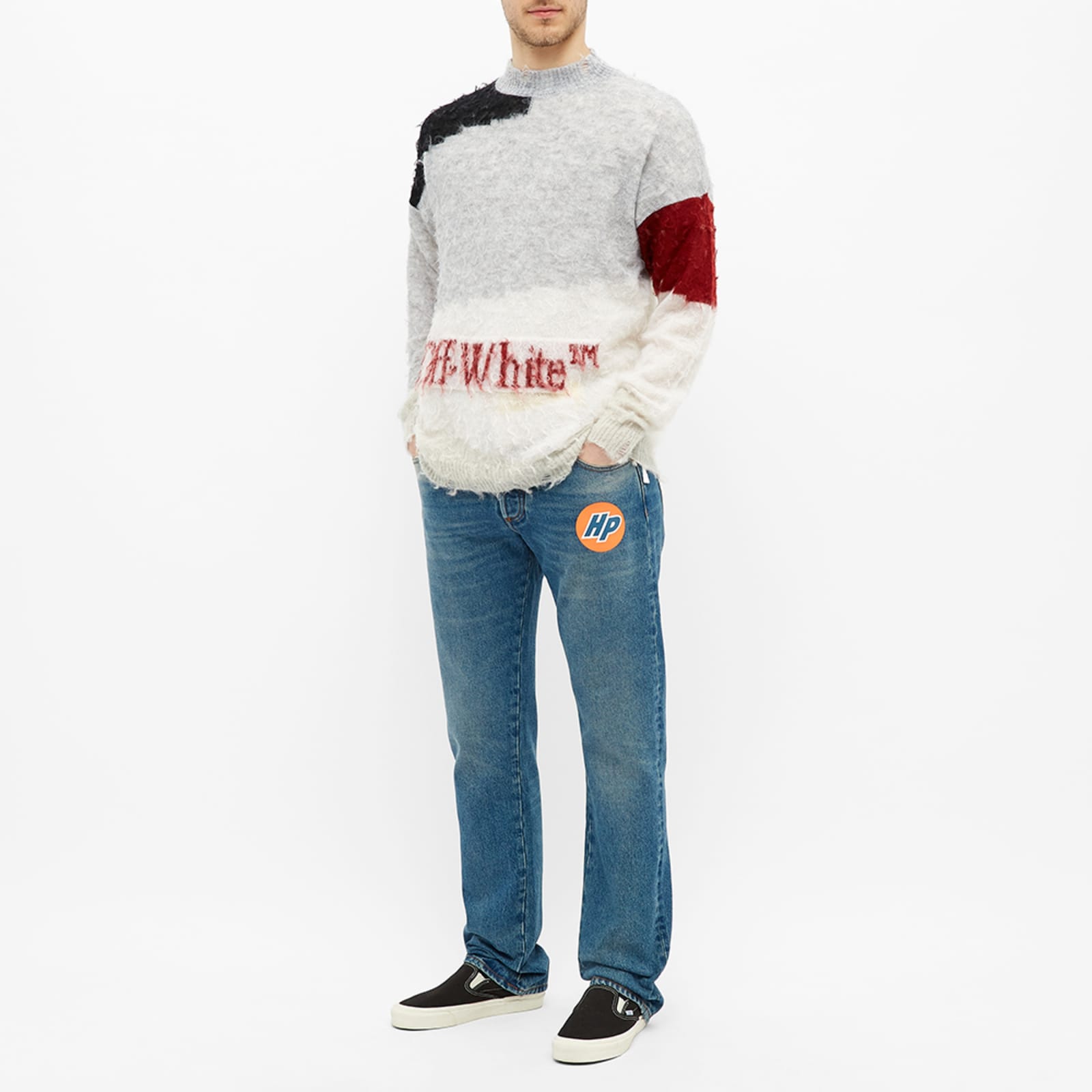 Off-White Punked Crew Knit Black | END.