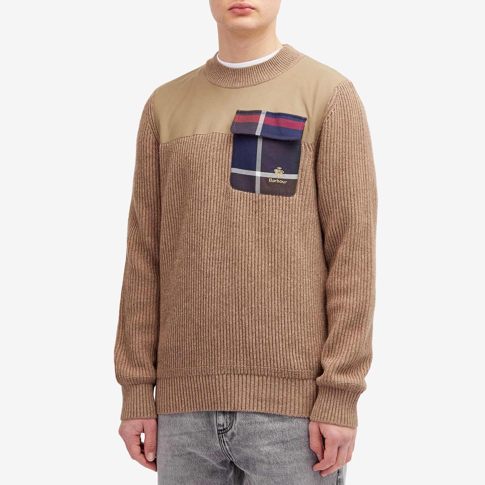 Barbour x Baracuta Miller Crew Knit Jumper Tan | END. (US)