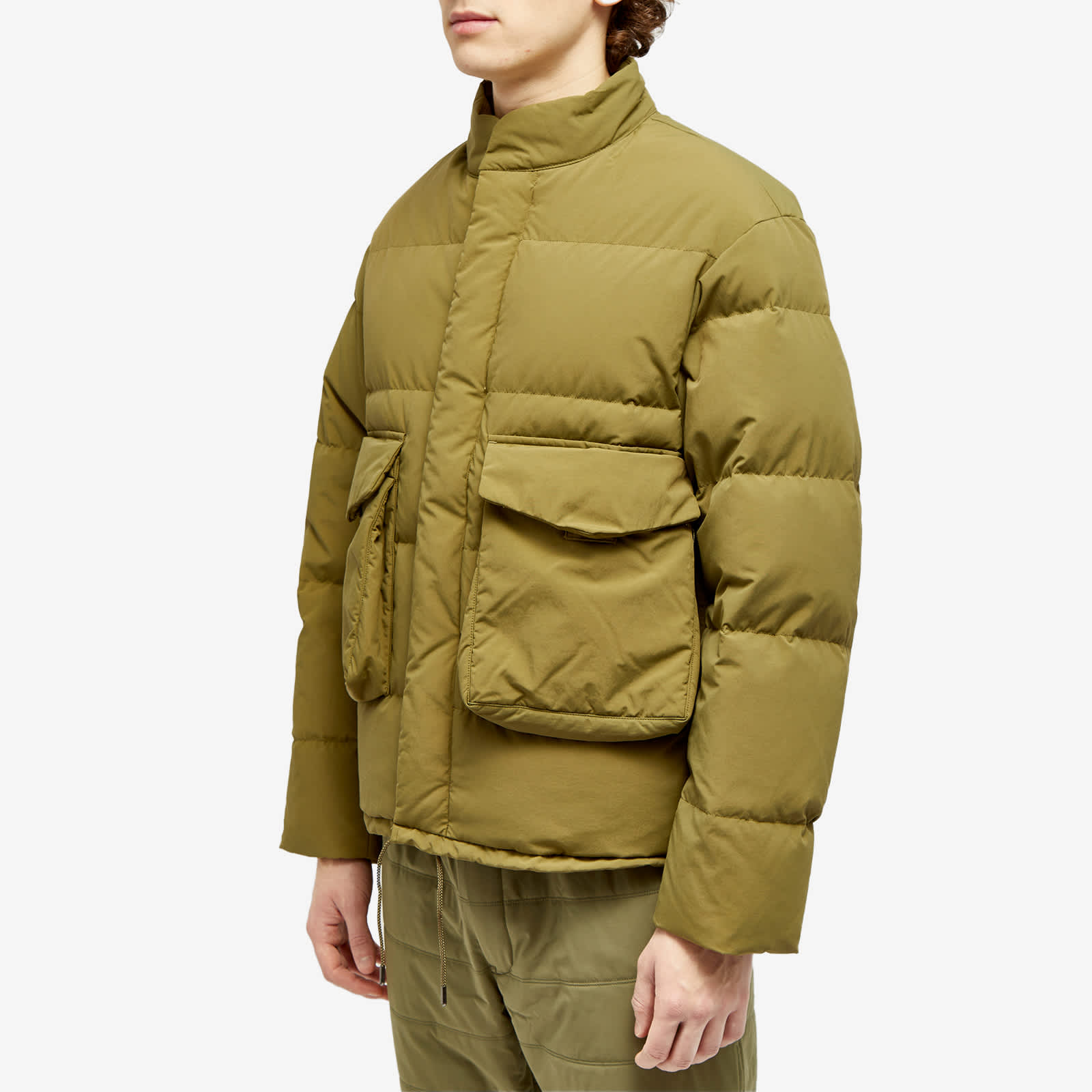 Snow Peak Recycled Down Jacket Olive | END. (KR)