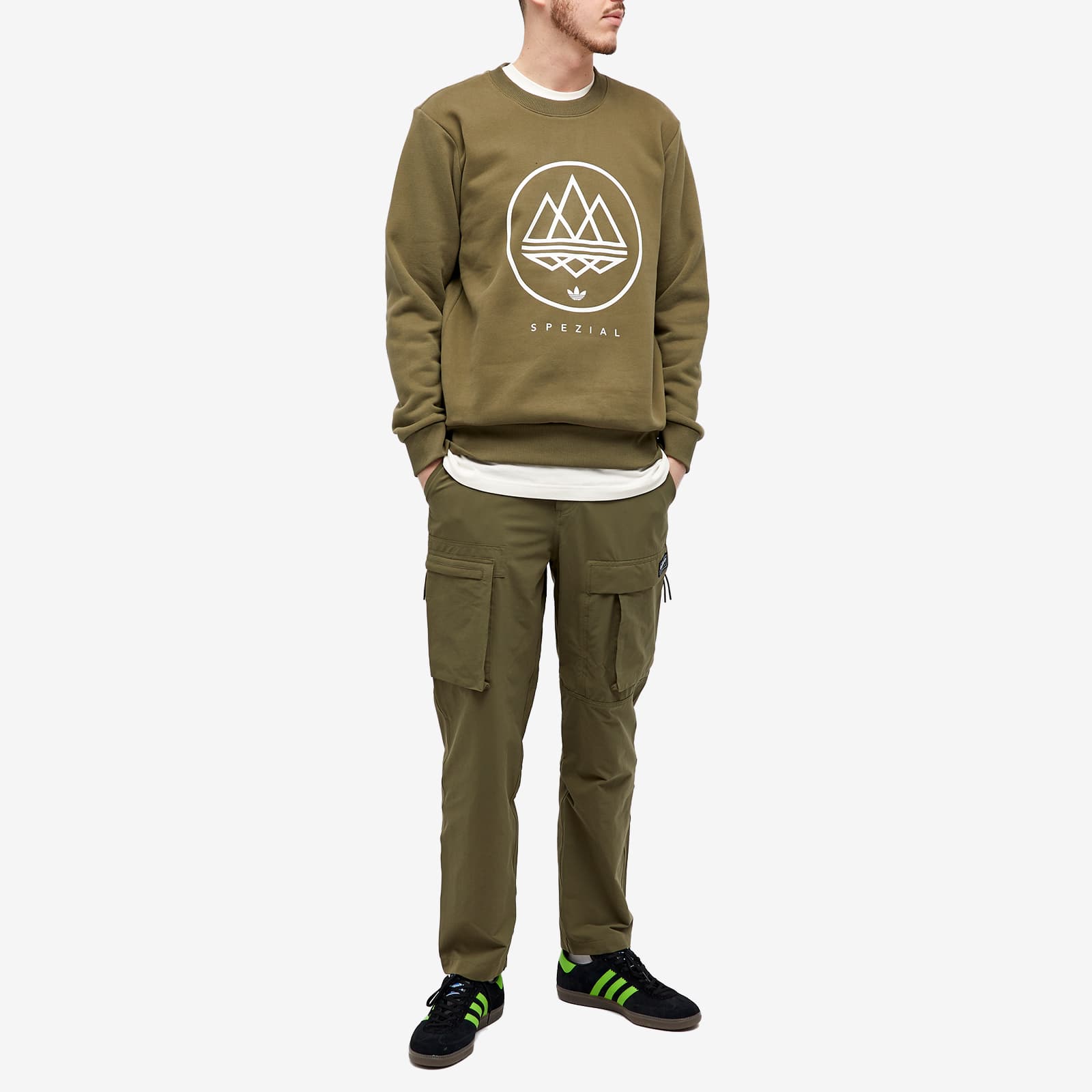 Adidas SPZL Modtrefoil Crew Olive Strata | END. (GB)