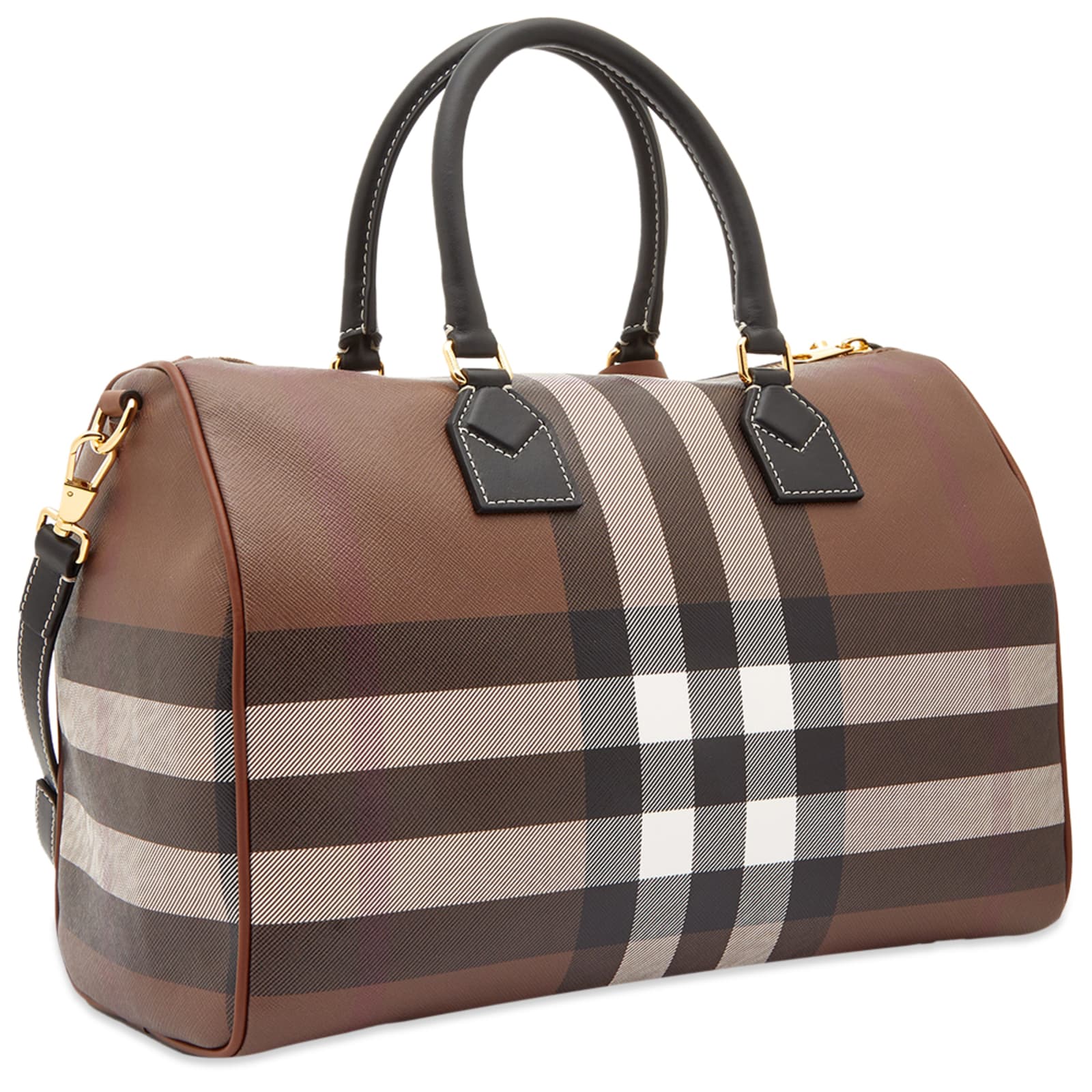 Burberry Medium Checked Bowling Bag Dark Birch Brown Check | END. (US)