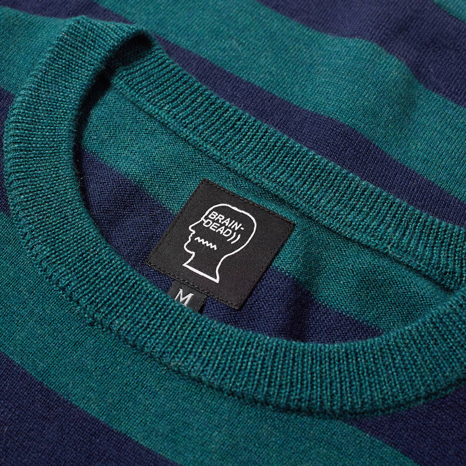 Brain Dead Angora Tee Navy & Green | END.