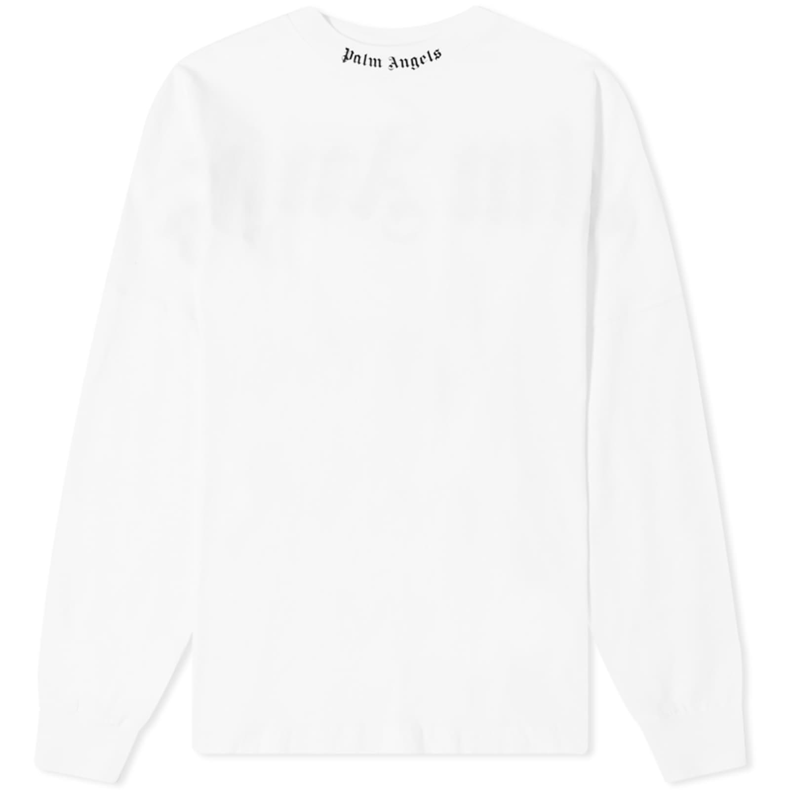 Palm Angels Long Sleeve Classic Logo T-Shirt White & Black | END. (GB)