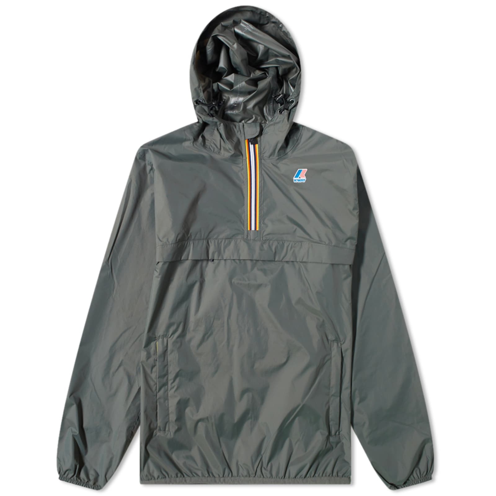K-Way Le Vrai 3.0 Leon Popover Packable Anorak Green | END. (GB)
