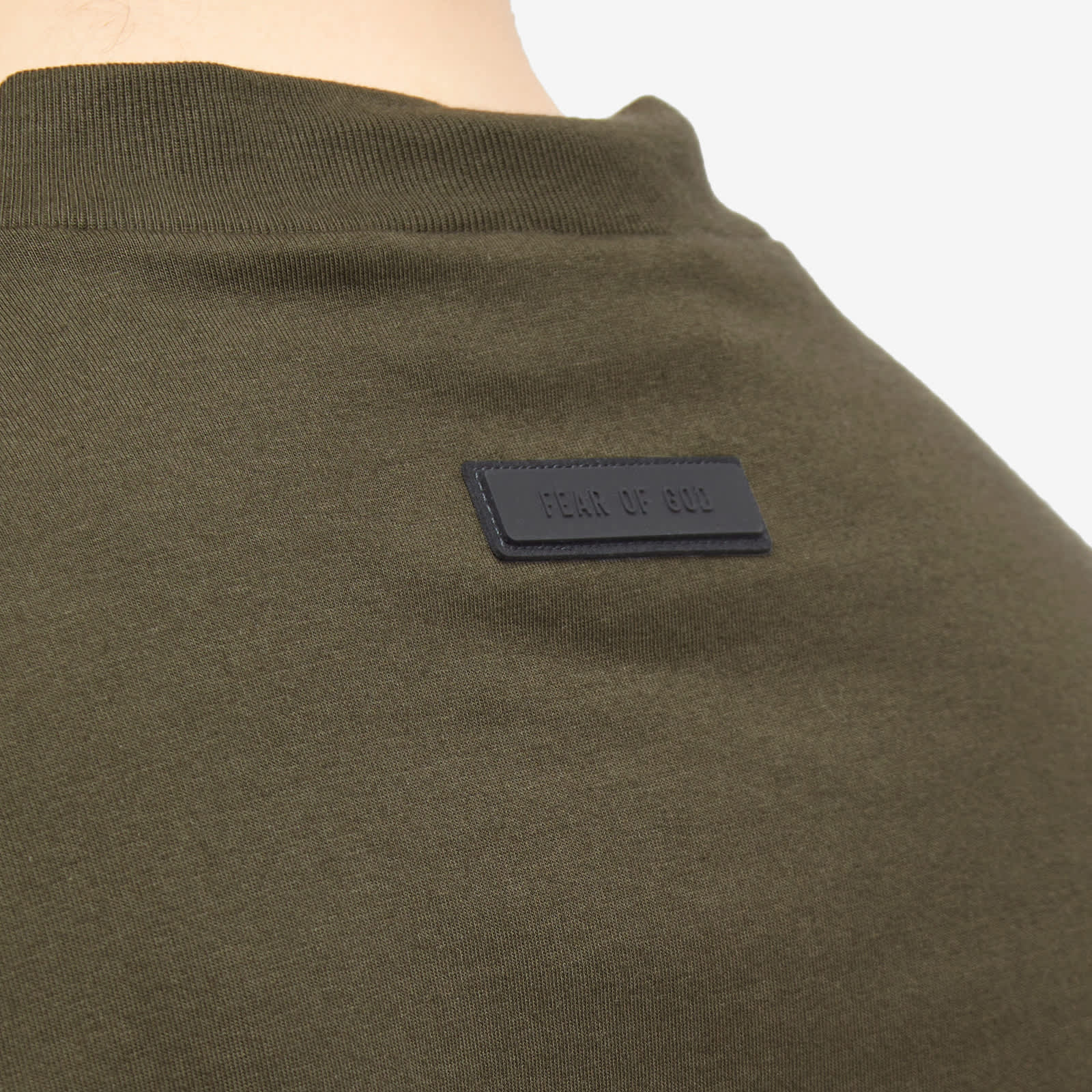 Fear of God ESSENTIALS Spring Tab Crew Neck T-Shirt Ink | END. (SG)