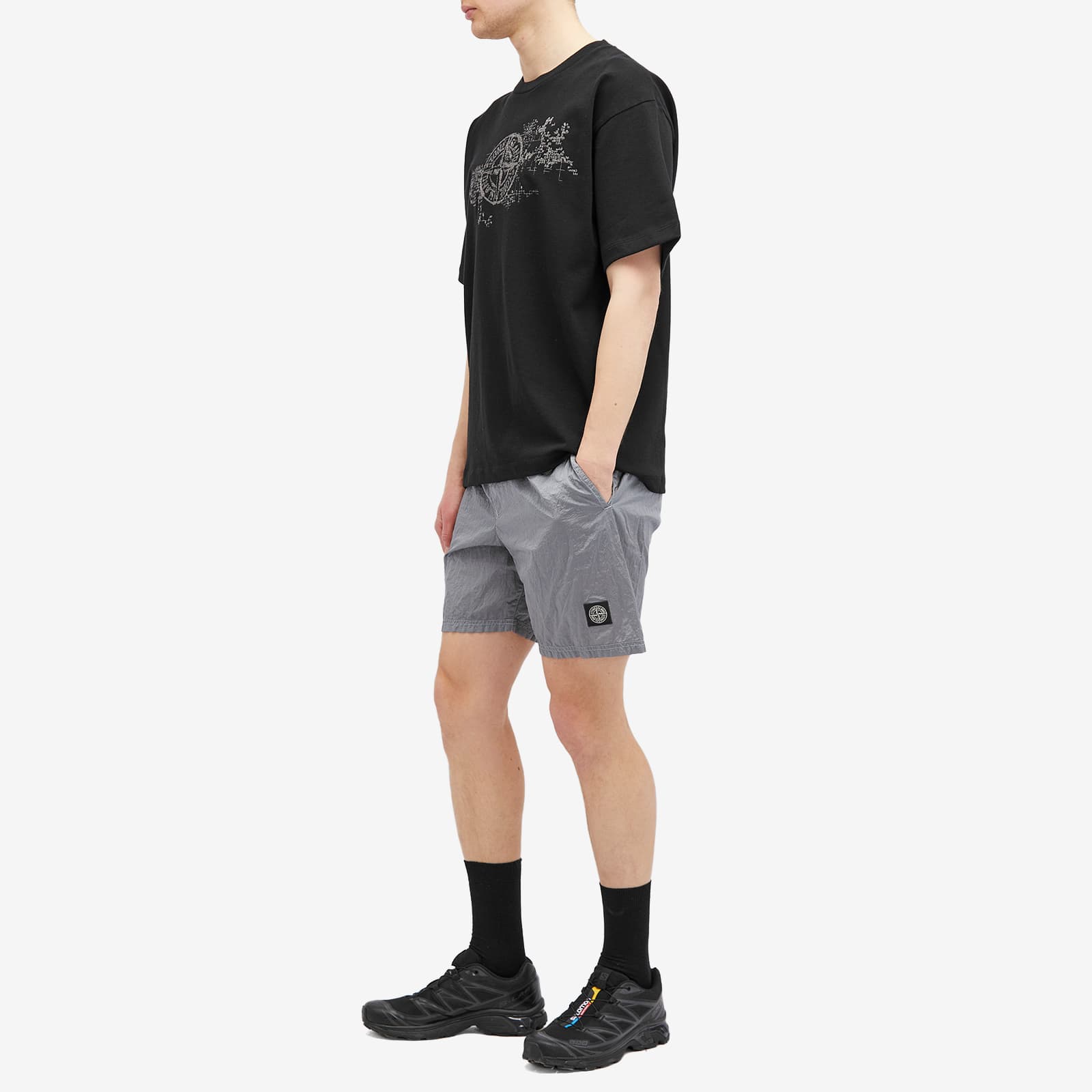 Stone Island Nylon Metal Shorts Sky Blue | END. (KR)