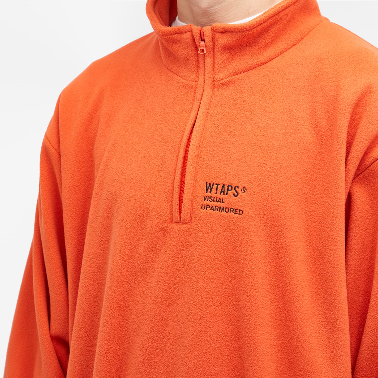 WTAPS 33 Quarter Zip Fleece Orange | END. (US)