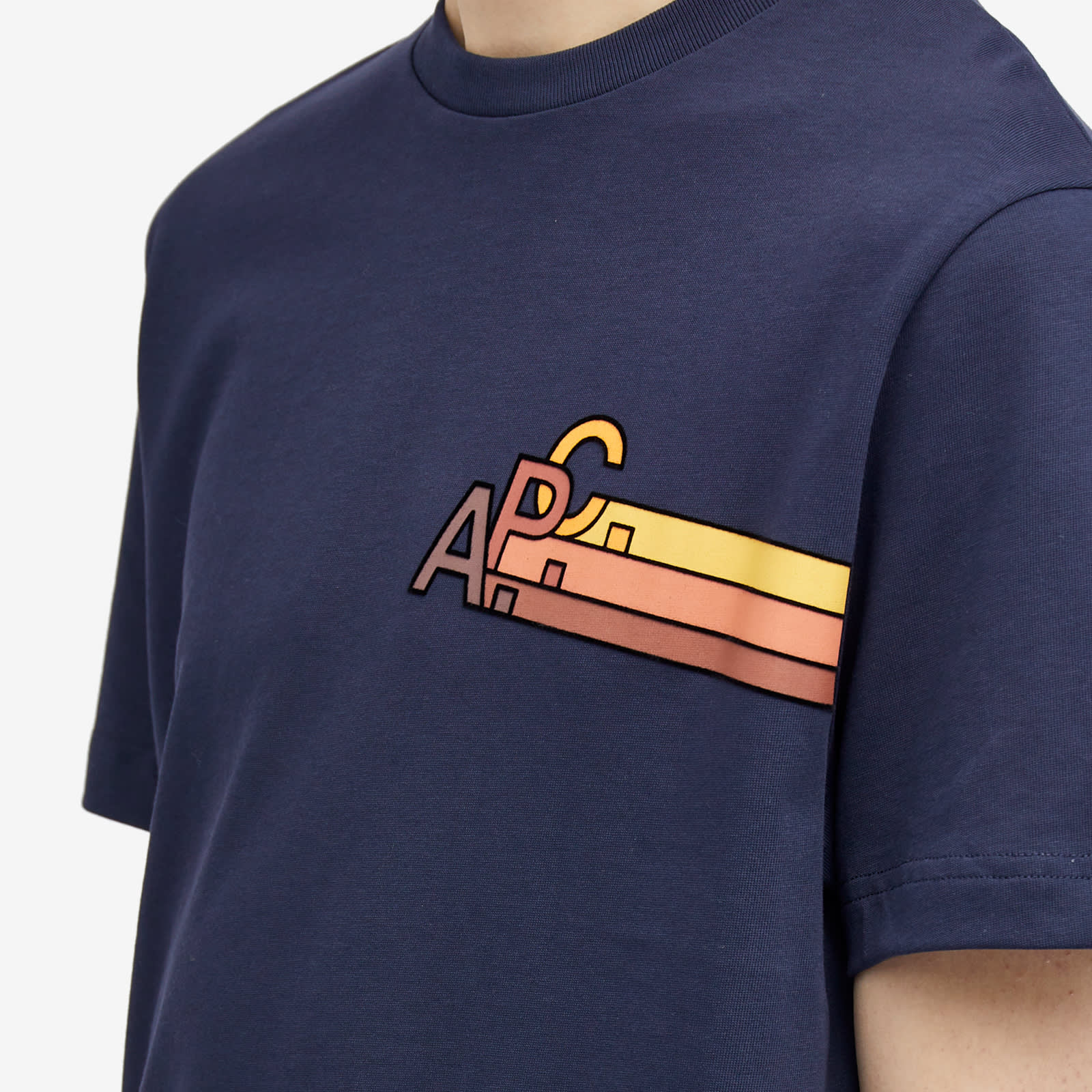 A.P.C. Isaac Logo T-Shirt Dark Navy | END. (KR)