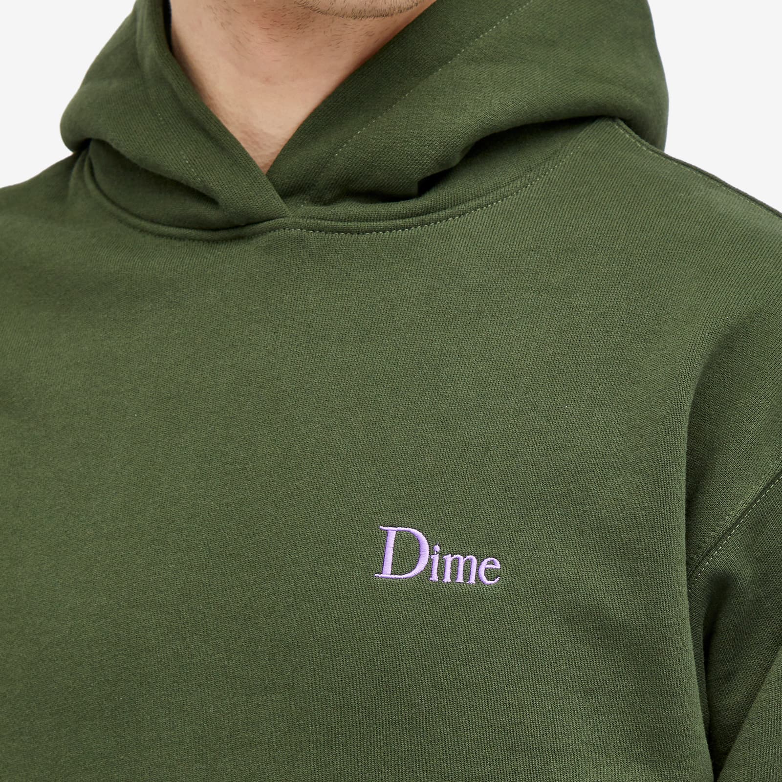 Dime Classic Small Logo Hoodie Forest Green | END. (GB)