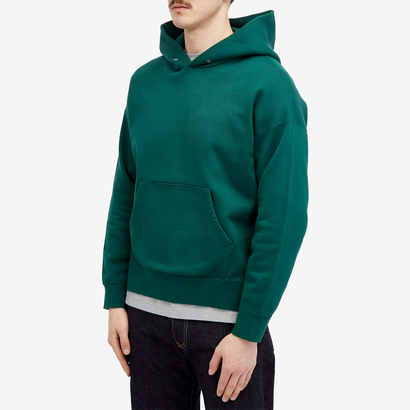 Visvim Ultimate Jumbo Popover Hoody Green | END.