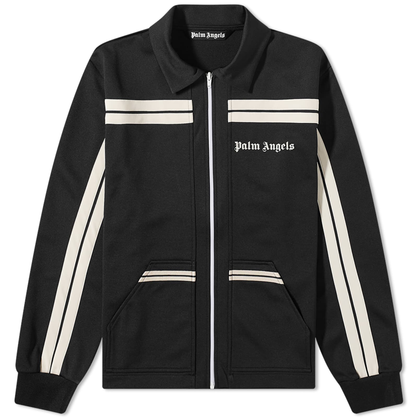Palm Angels Track Jacket Black & Off White | END. (GB)