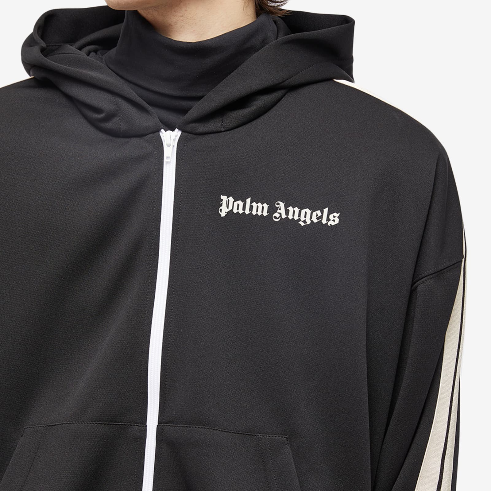 Palm Angels Track Jacket Black & Off White | END.